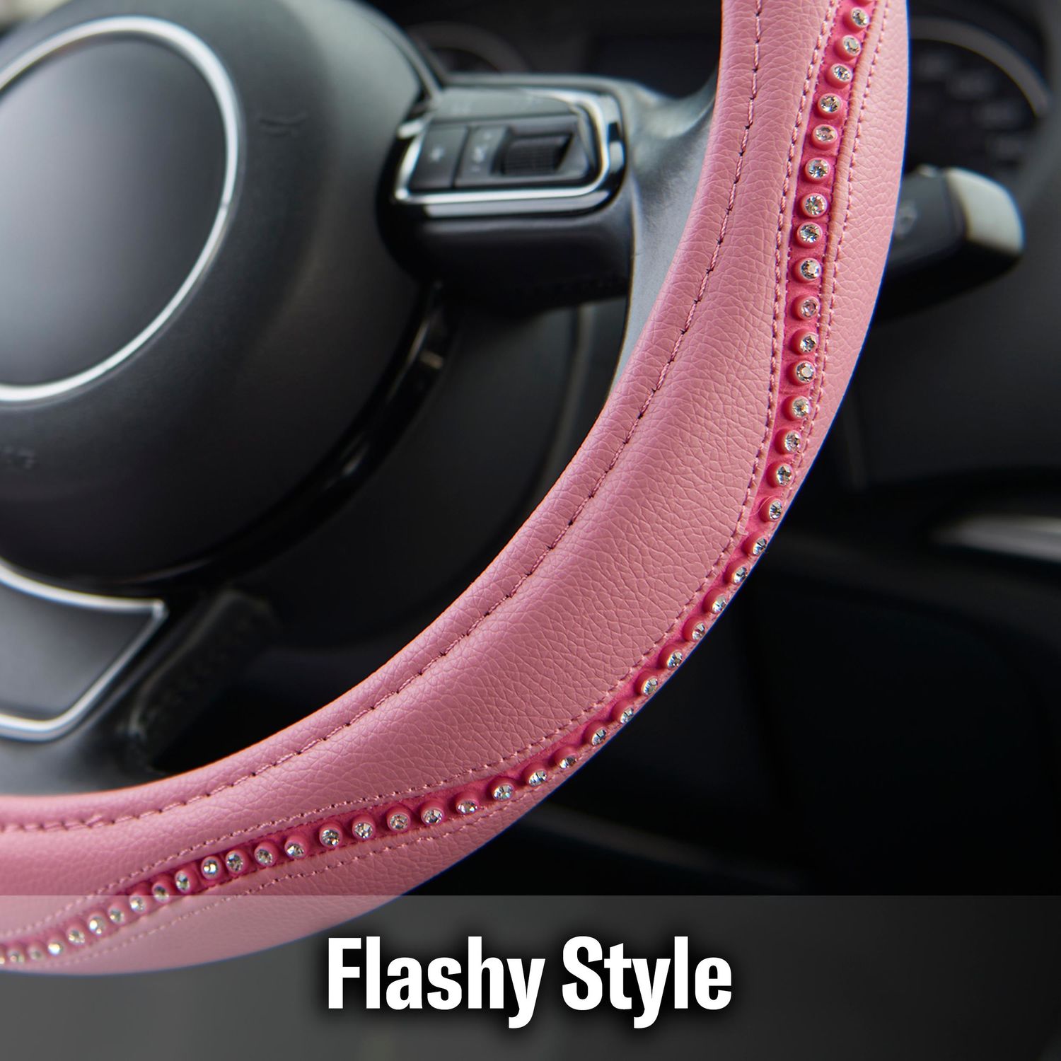 Bell Automotive Pink Bling Steering Wheel Cover