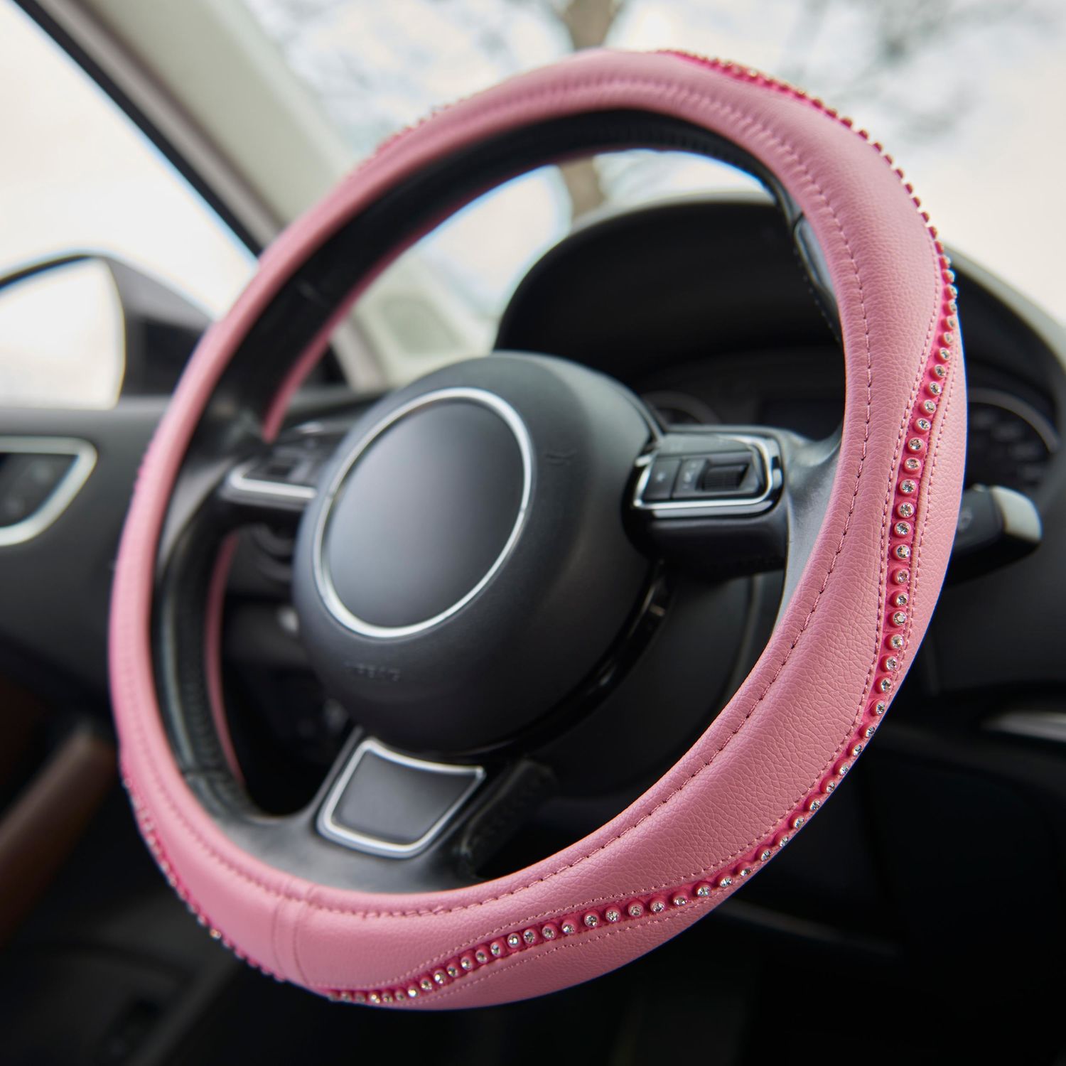 Bell Automotive Pink Bling Steering Wheel Cover