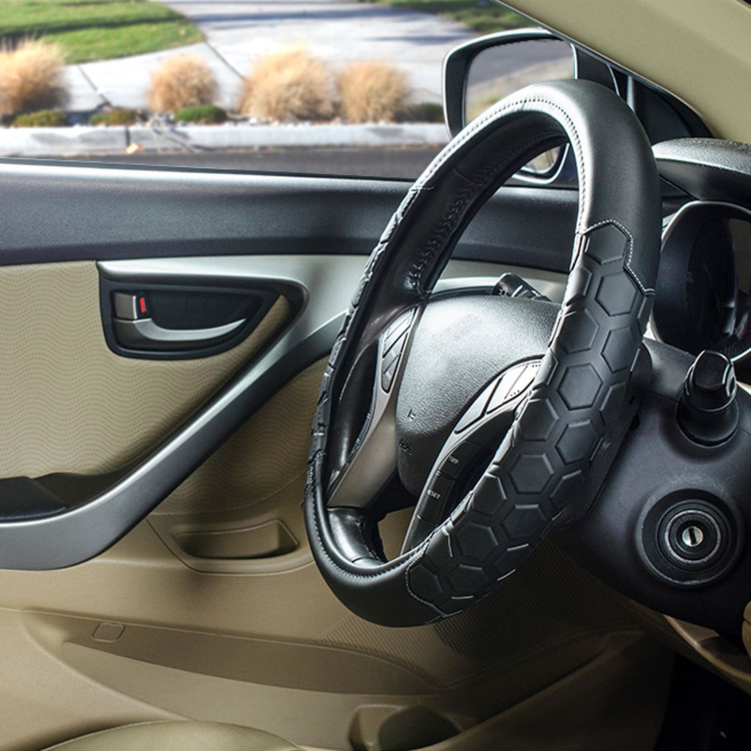 Padded steering wheel cover store