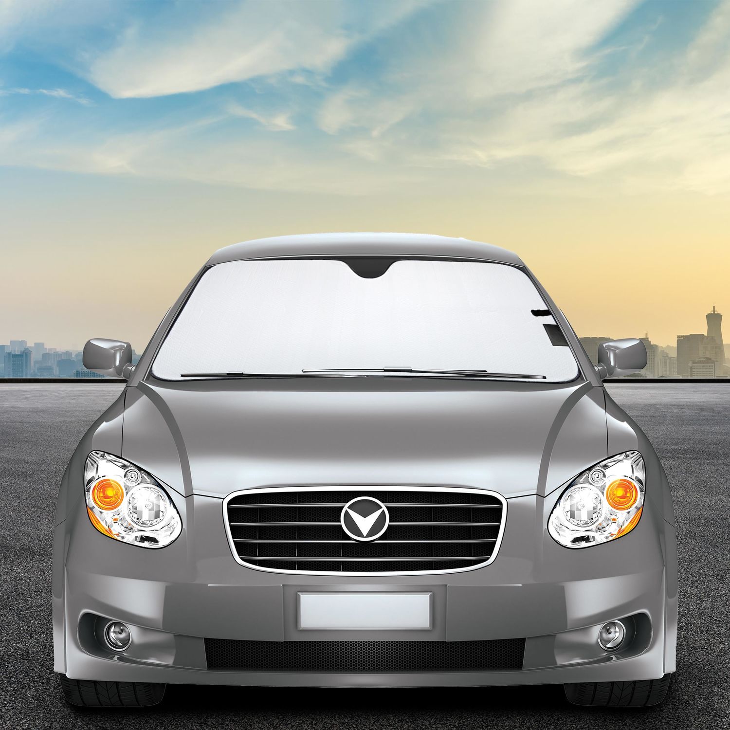 Dickies White Pearl Accordion Universal Fit Sunshade