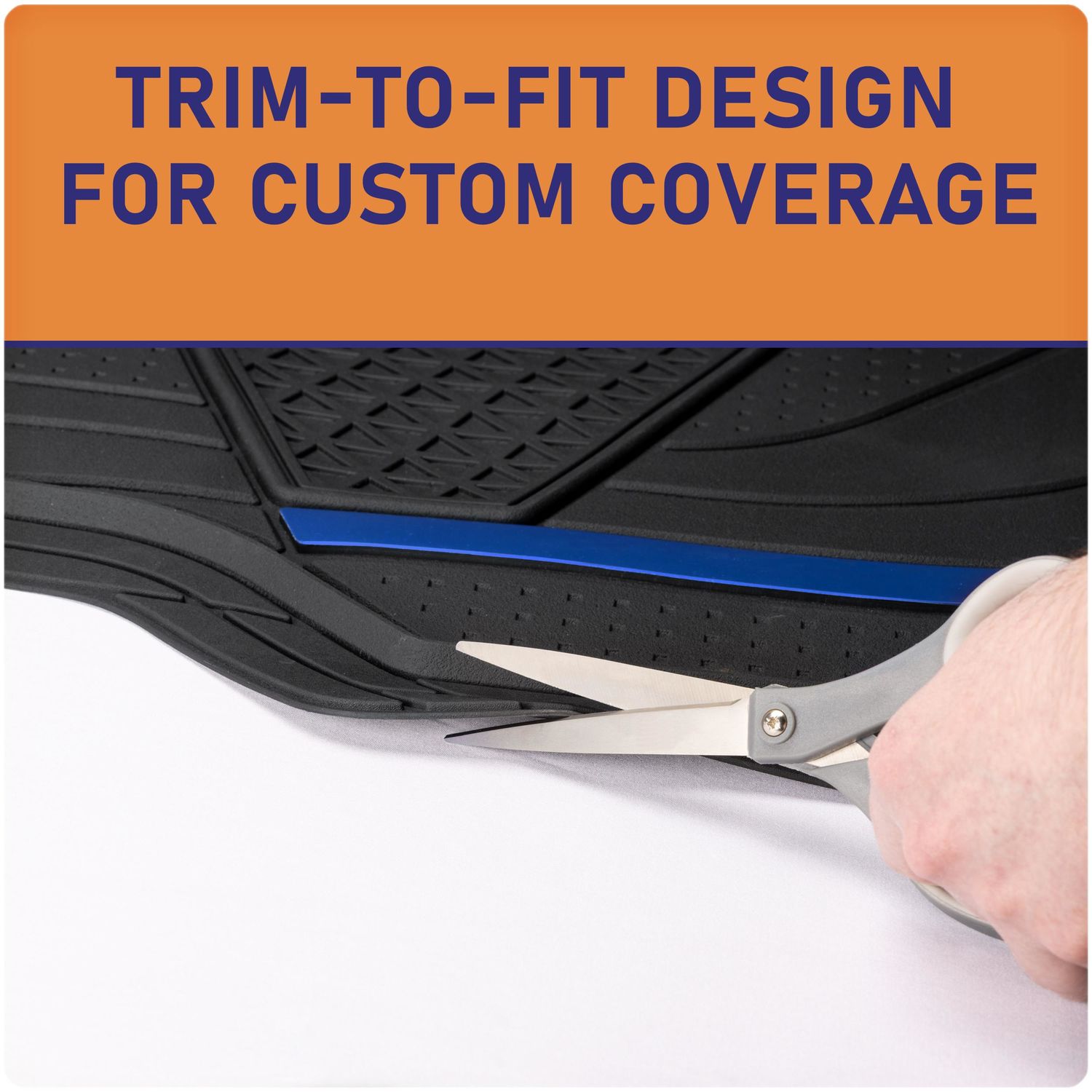 ProElite Black and Blue Sport Floor Mat 4 Piece