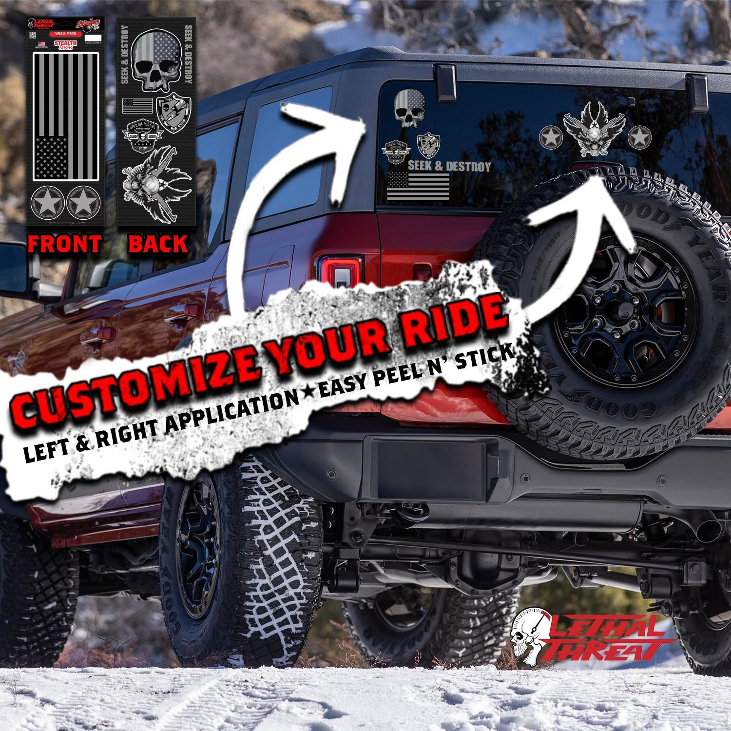 Lethal Threat USA Stealth Decal Series