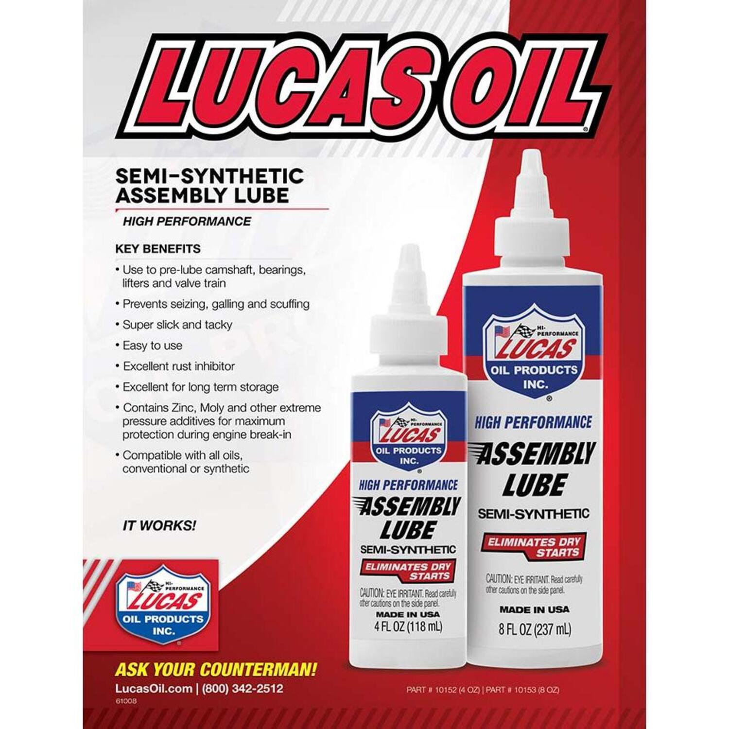 Lucas Oil Products Assembly Lube 4oz