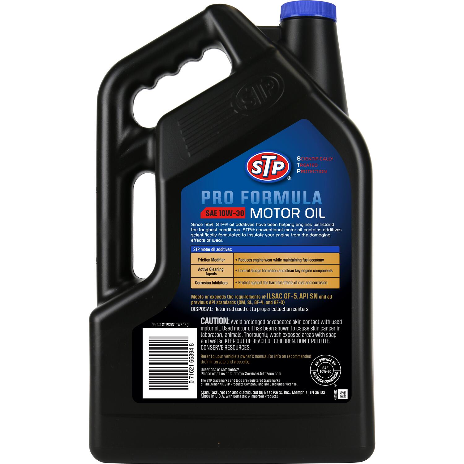 STP Pro Formula Conventional Engine Oil 10W-30 5 Quart
