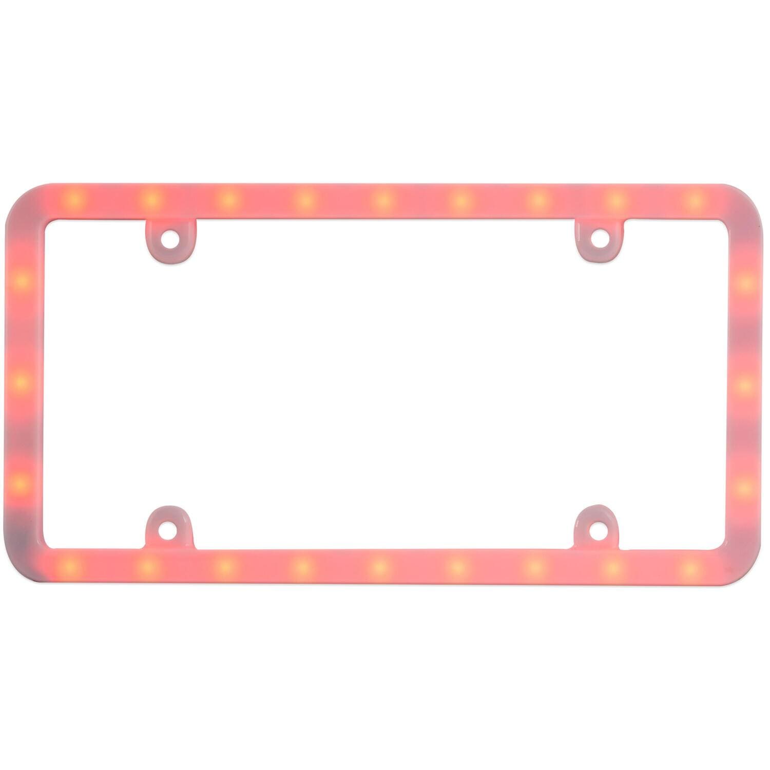 Custom Accessories Multi-Color LED License Plate Frame