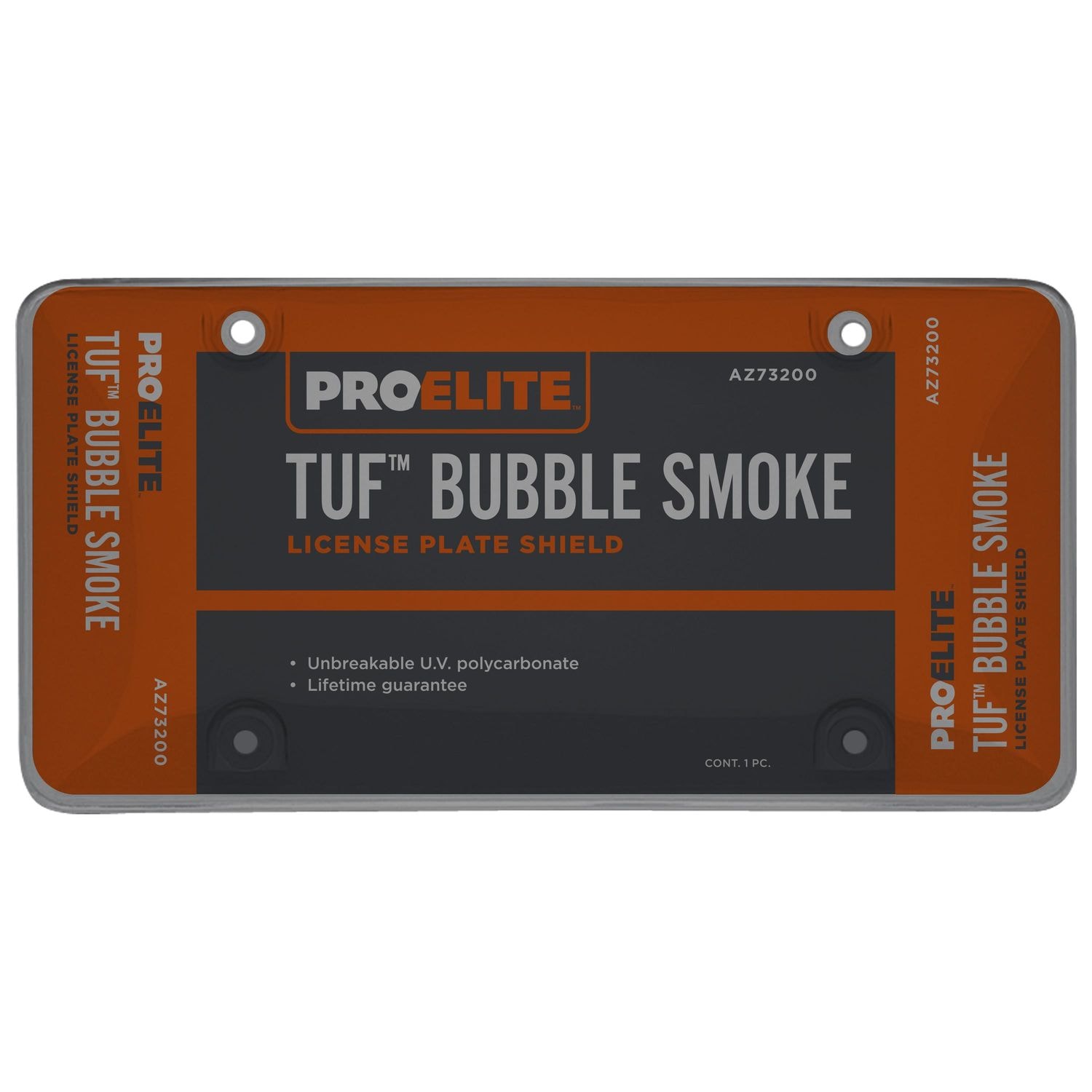 ProElite Smoke Tuf Bubble Shield License Plate Cover ProElite Smoke Tuf Bubble Shield License Plate Cover