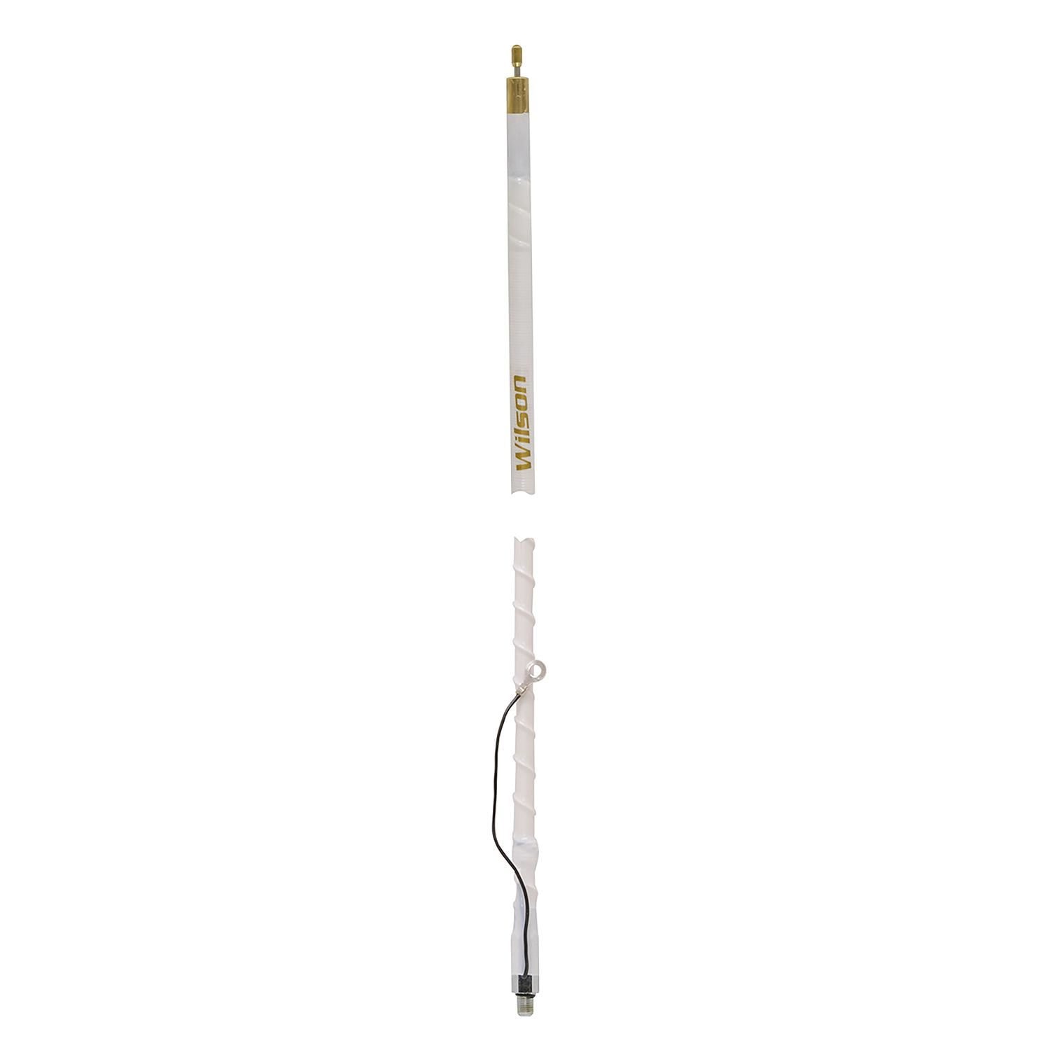 Wilson Antennas 3ft White Silver Fiberglass Whip Antenna
