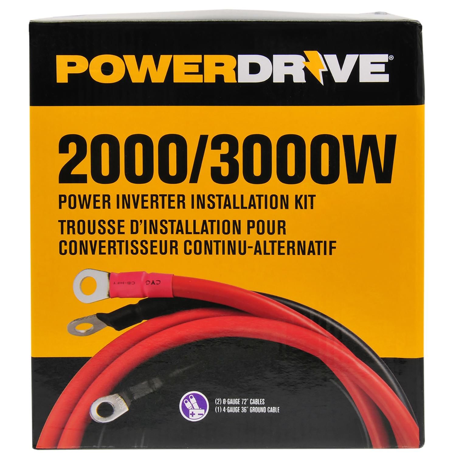 PowerDrive 2,000 and 3,000 Watts Power Inverter Installation Kit