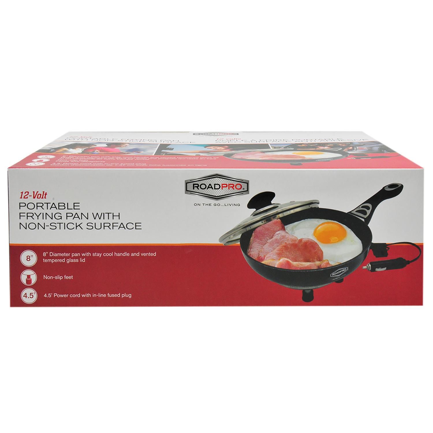 Road Pro 12 Volt Portable Frying Pan with Non Stick Surface