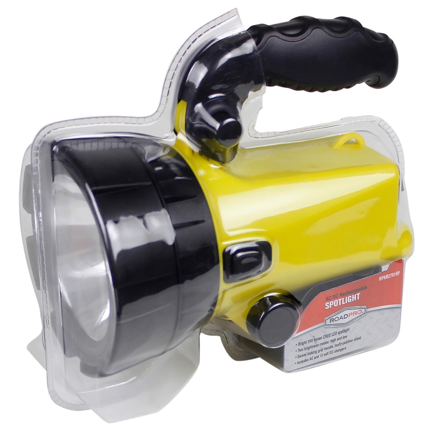 Road Pro AC-DC Rechargeable Spotlight