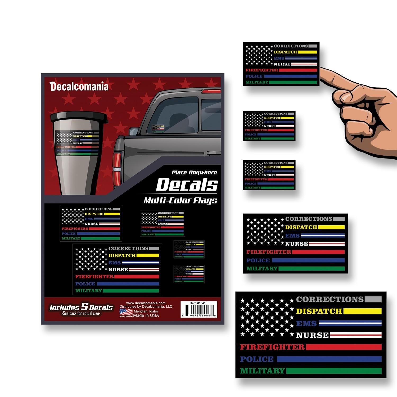 Decalcomania One Nation Decal Set 5 Pieces