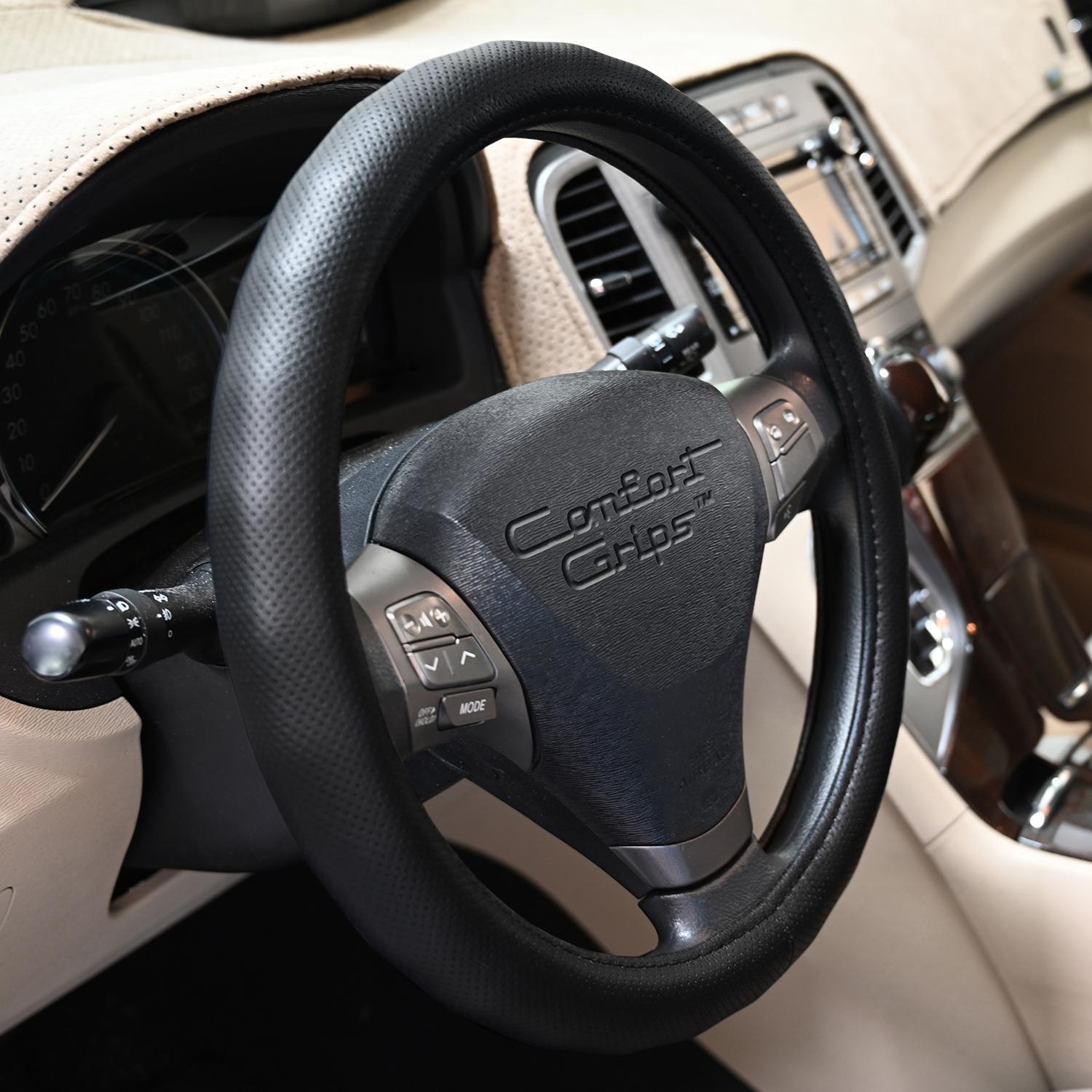 Dash Designs Comfort Grips Black Racing Grip Small Steering Wheel Cover