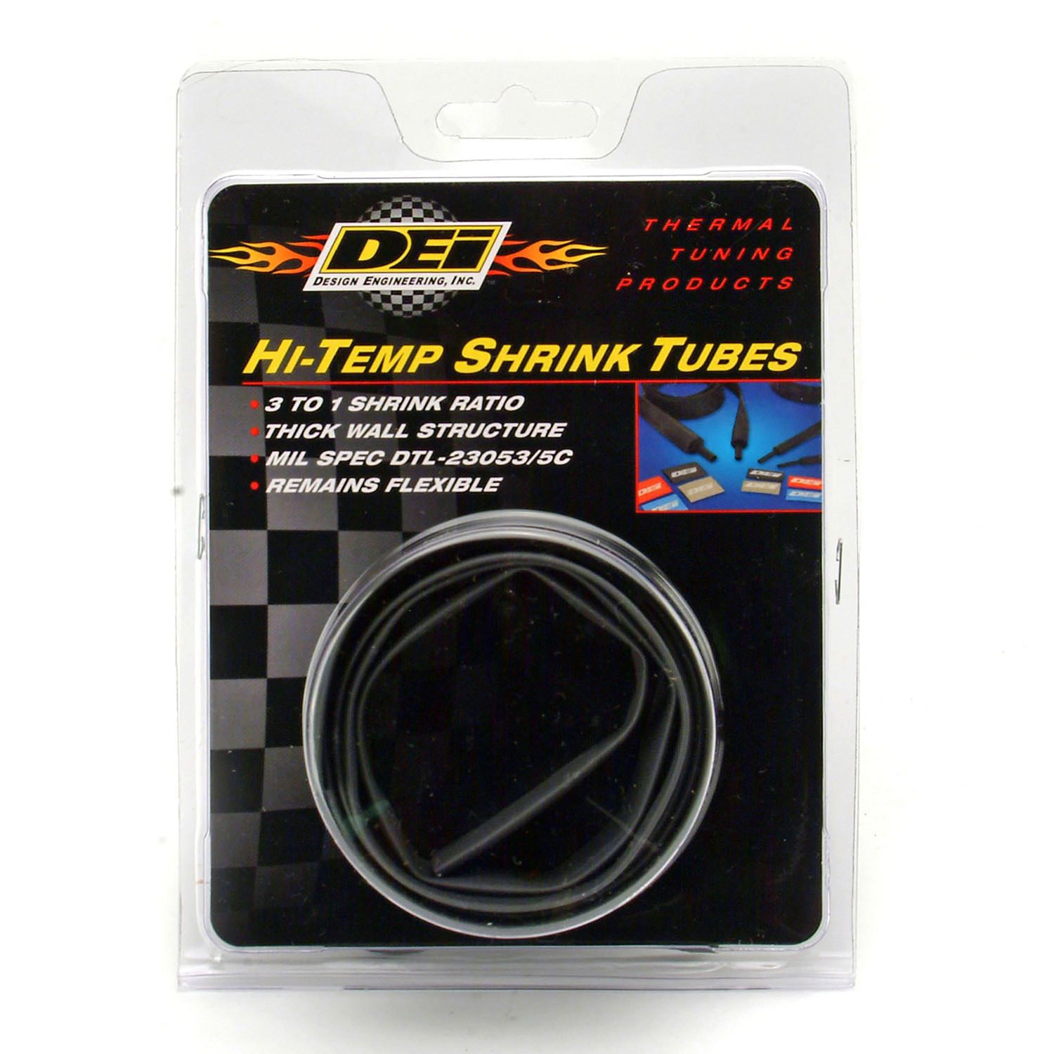 Design Engineering Black 12mm x 4ft Hi-Temp Shrink Tube