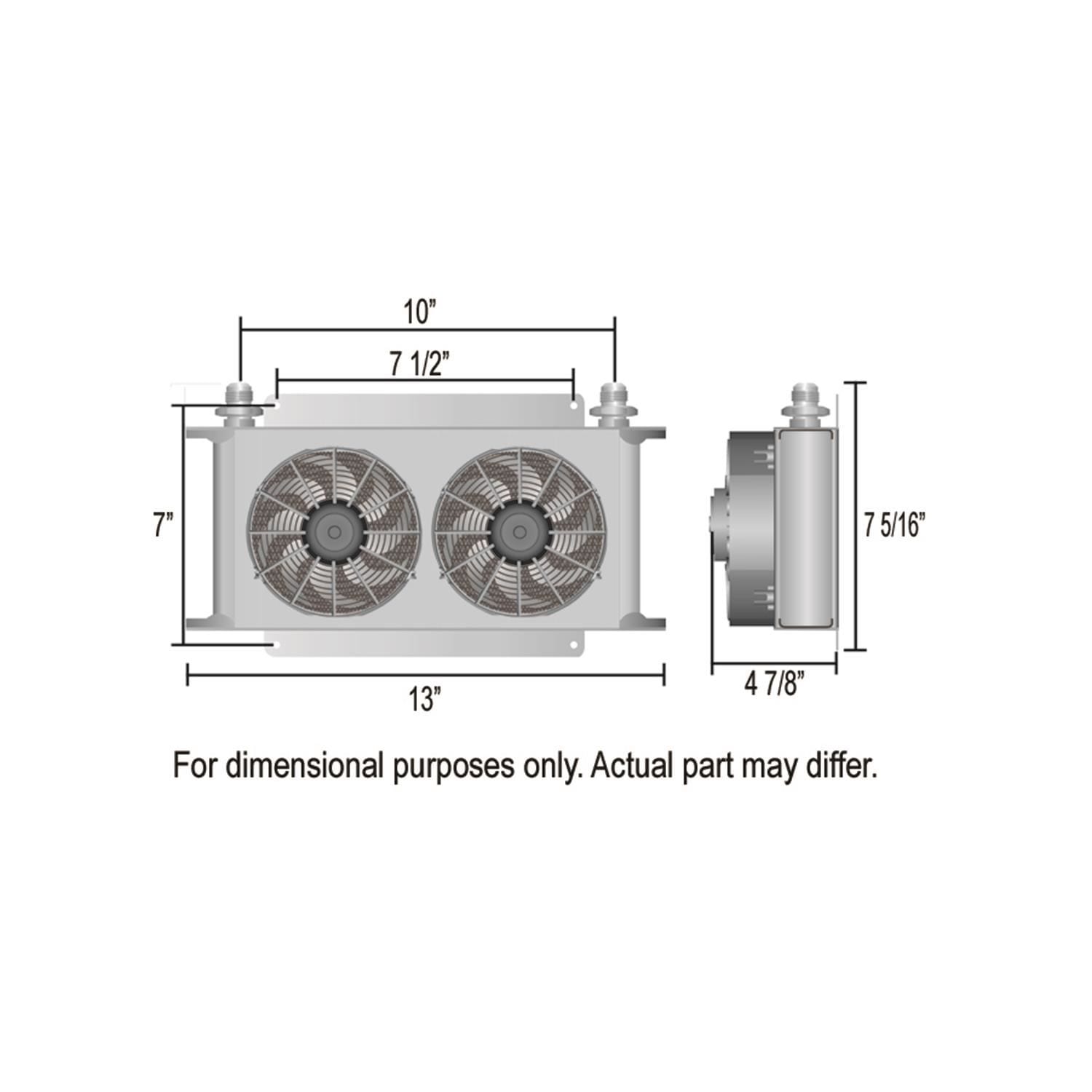 Derale Black -6AN Electra Cool Remote Fluid Cooler