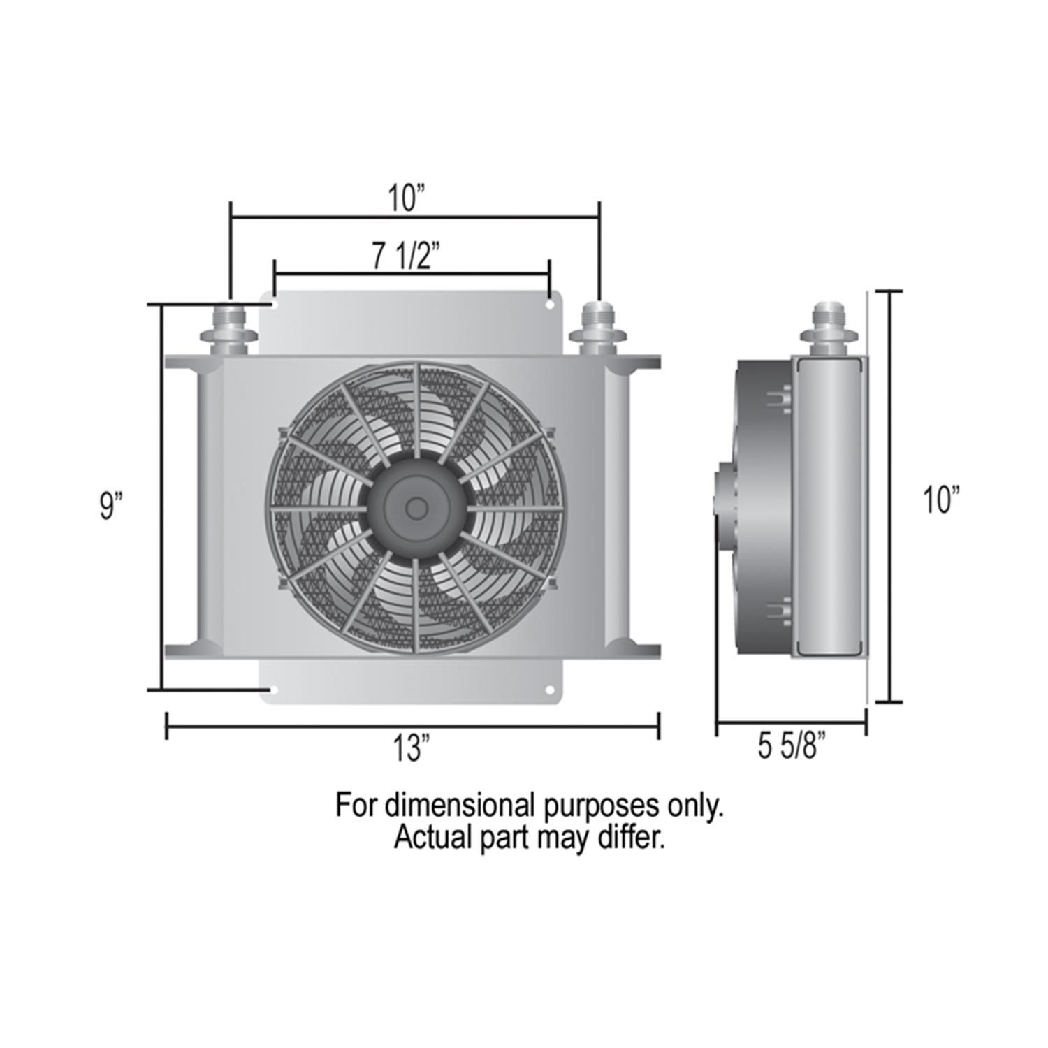 Derale Black -6AN Hyper Cool Fluid Cooler