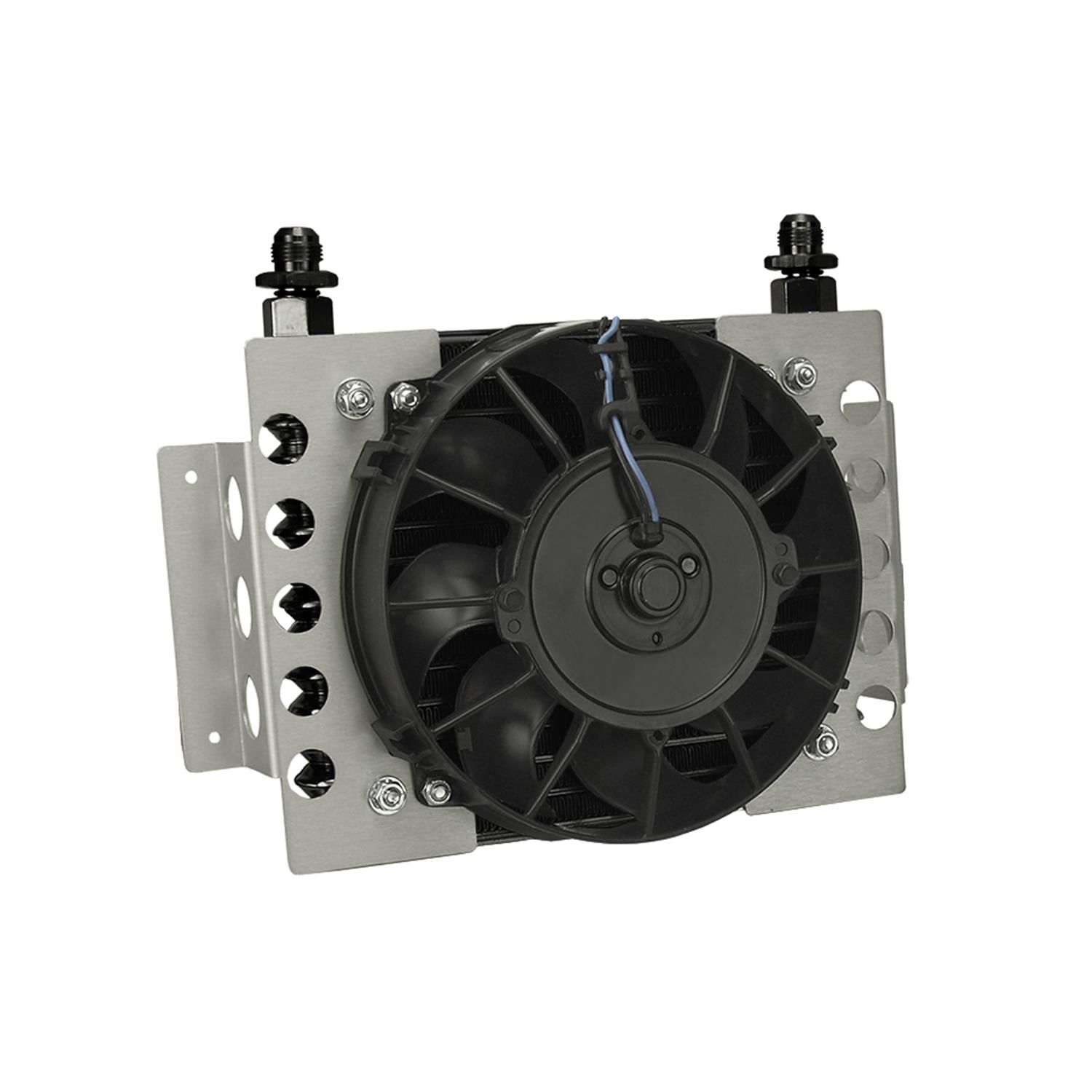 Derale Black -8AN Atomic Cool Remote Fan Fluid Cooler