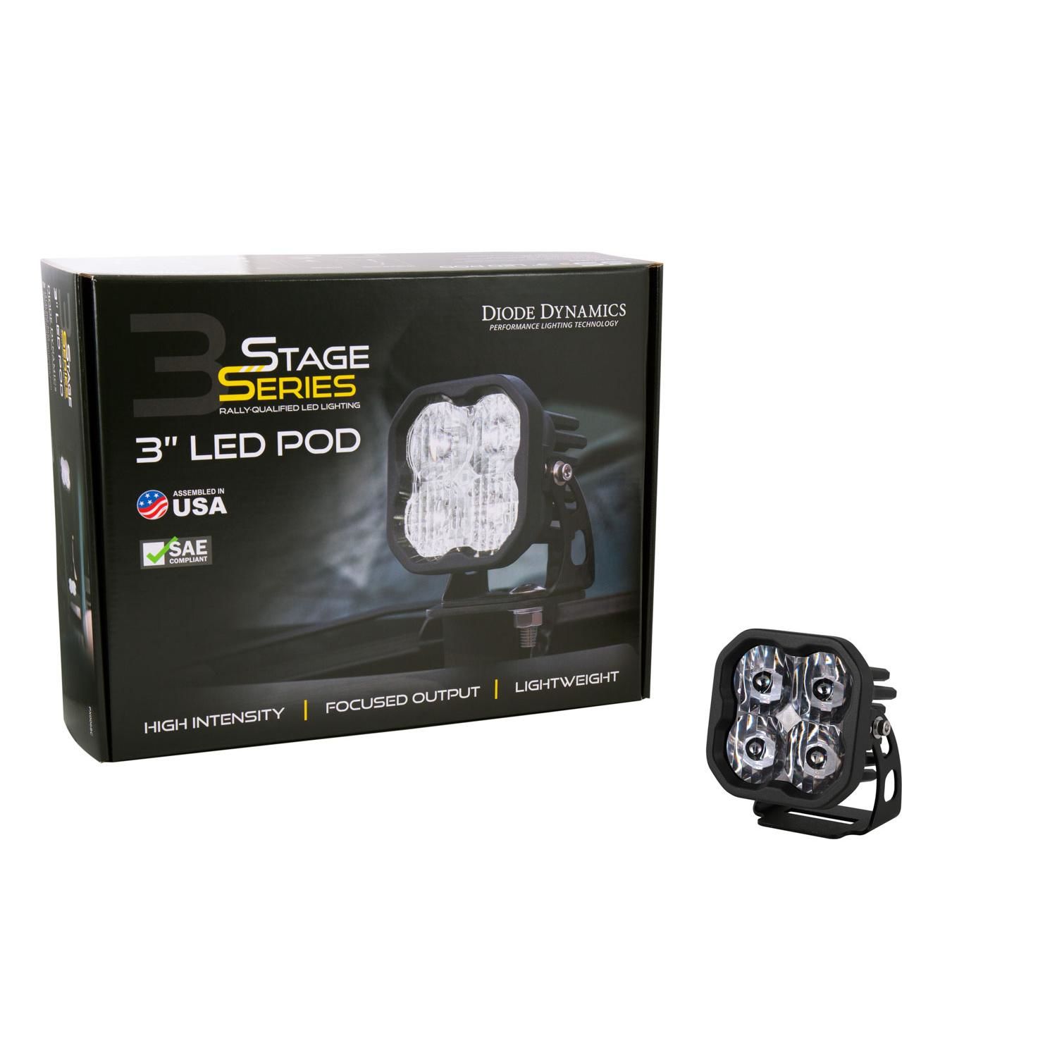 Diode Dynamics SS3 SAE/DOT White Sport LED Light Pod