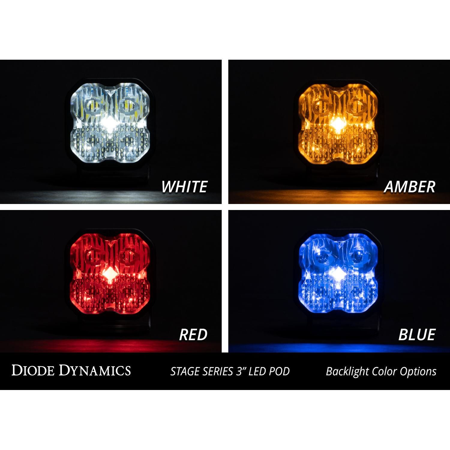 Diode Dynamics 6000K SS3 SAE White Max LED Light Pod