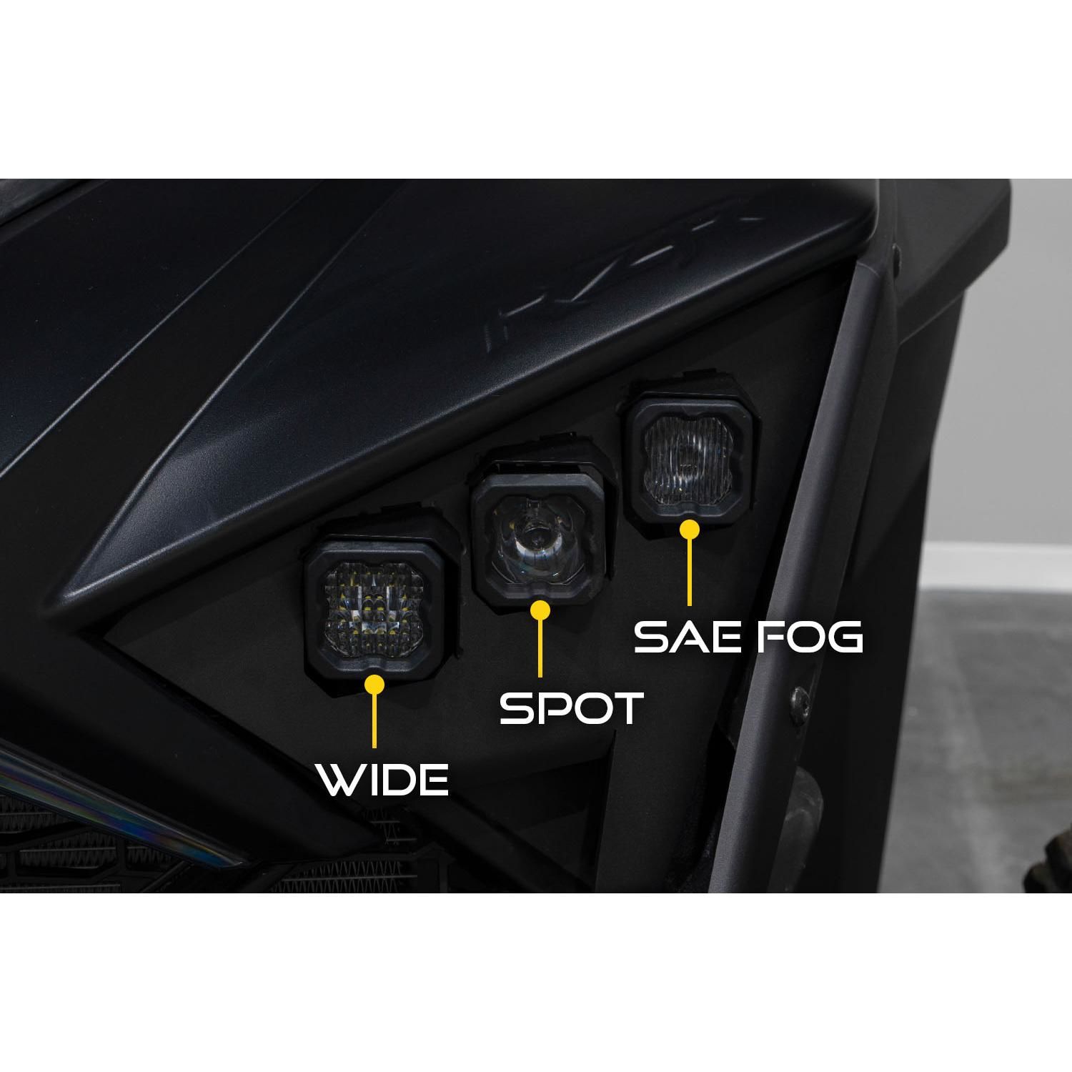 Diode Dynamics Full LED C1 Pod Headlights for 2020-2023 Polaris RZR Pro