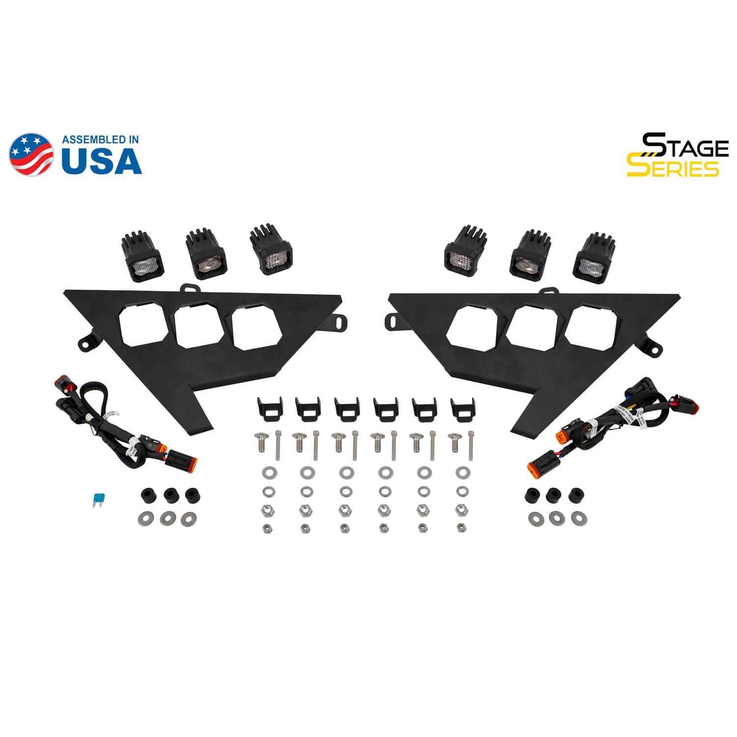 Diode Dynamics Full LED C1 Pod Headlights for 2020-2023 Polaris RZR Pro