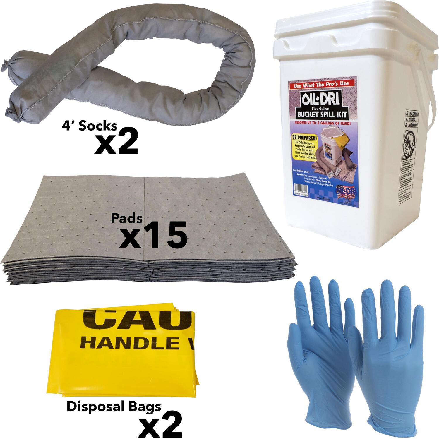 Oil-Dri Universal Bucket Spill Kit