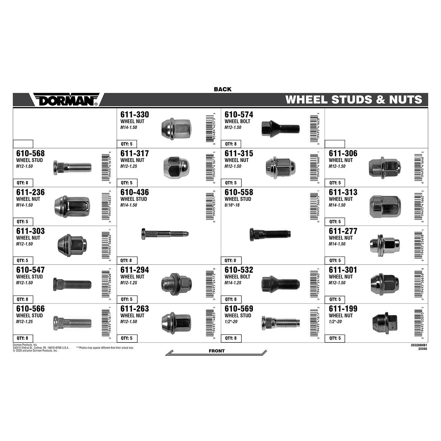 Dorman - Autograde 2 Drawer Wheel Hardware Assortment