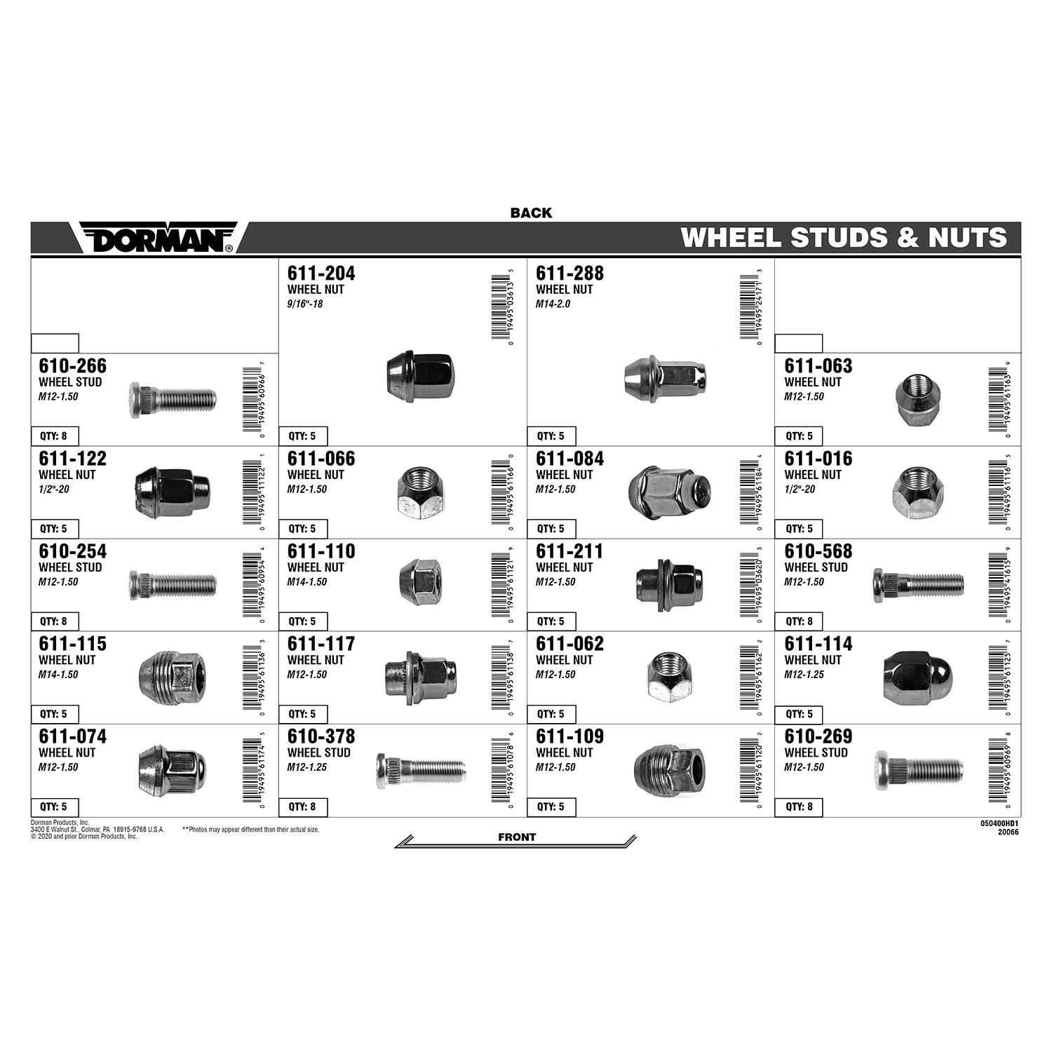 Dorman - Autograde 4 Drawer Wheel Hardware Assortment