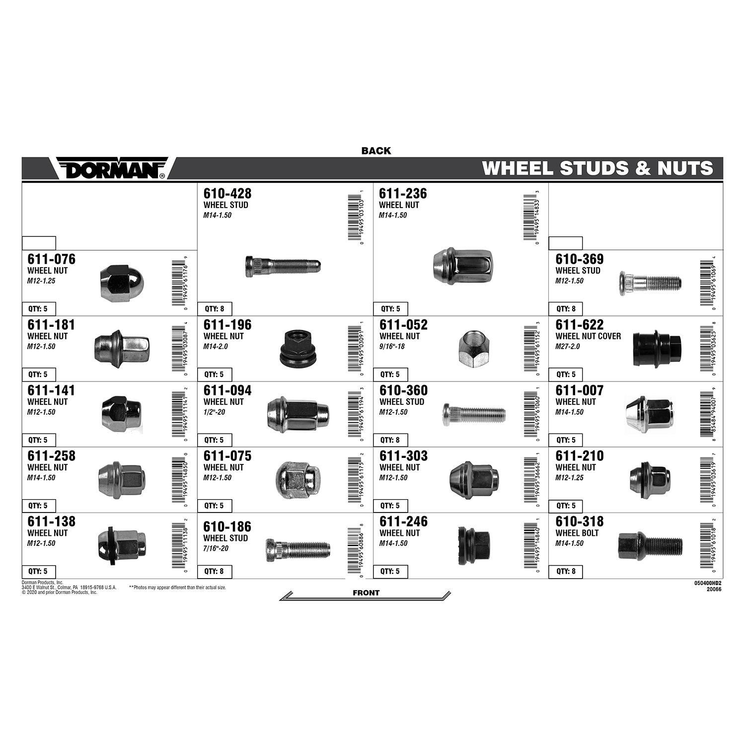 Dorman - Autograde 4 Drawer Wheel Hardware Assortment