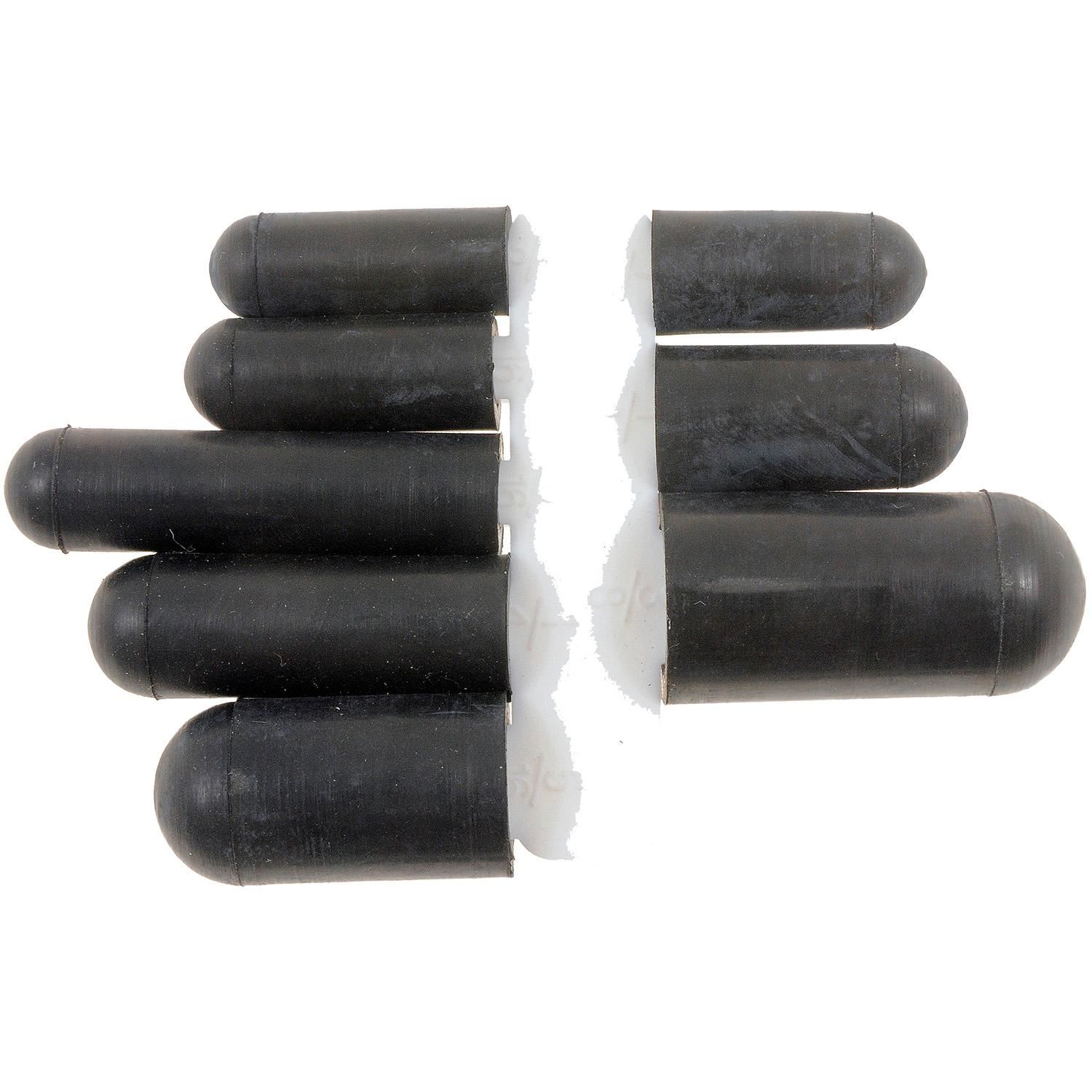 Dorman - Autograde Assorted Black Rubber Vacuum Cap 8 Piece