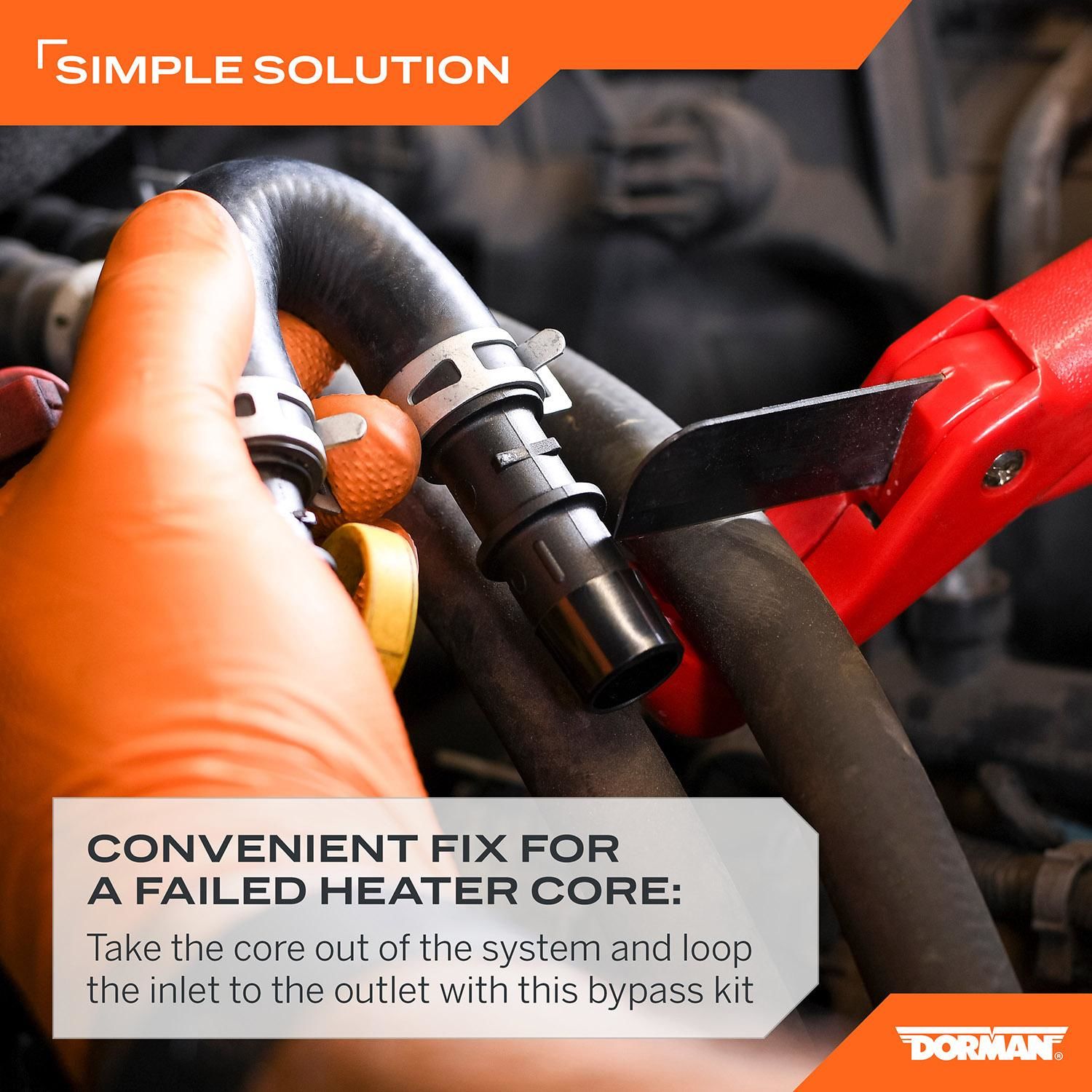 Dorman - HELP Engine Heater Core Bypass Kit Universal Fit