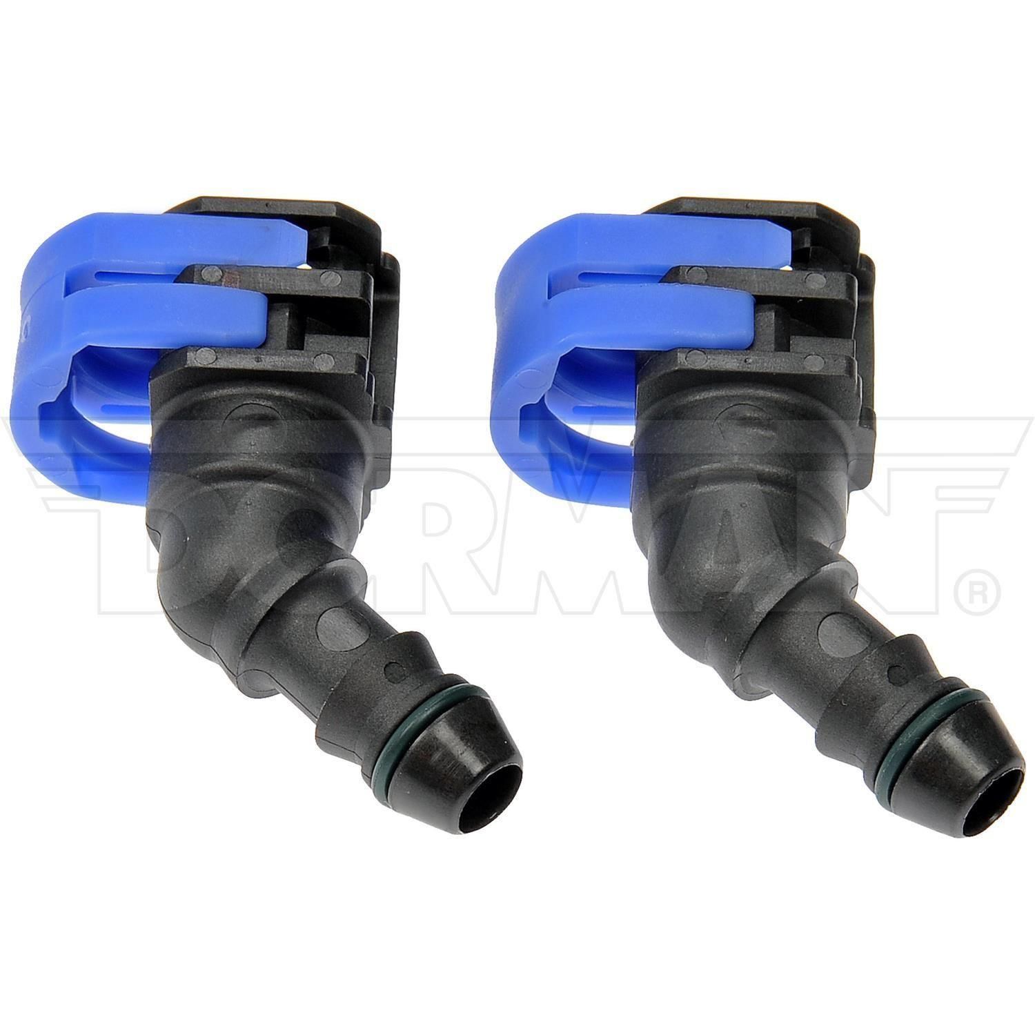 Dorman - OE Solutions 3/8in Fuel Line Connector, Elbow 45 to 3/8in Barbed