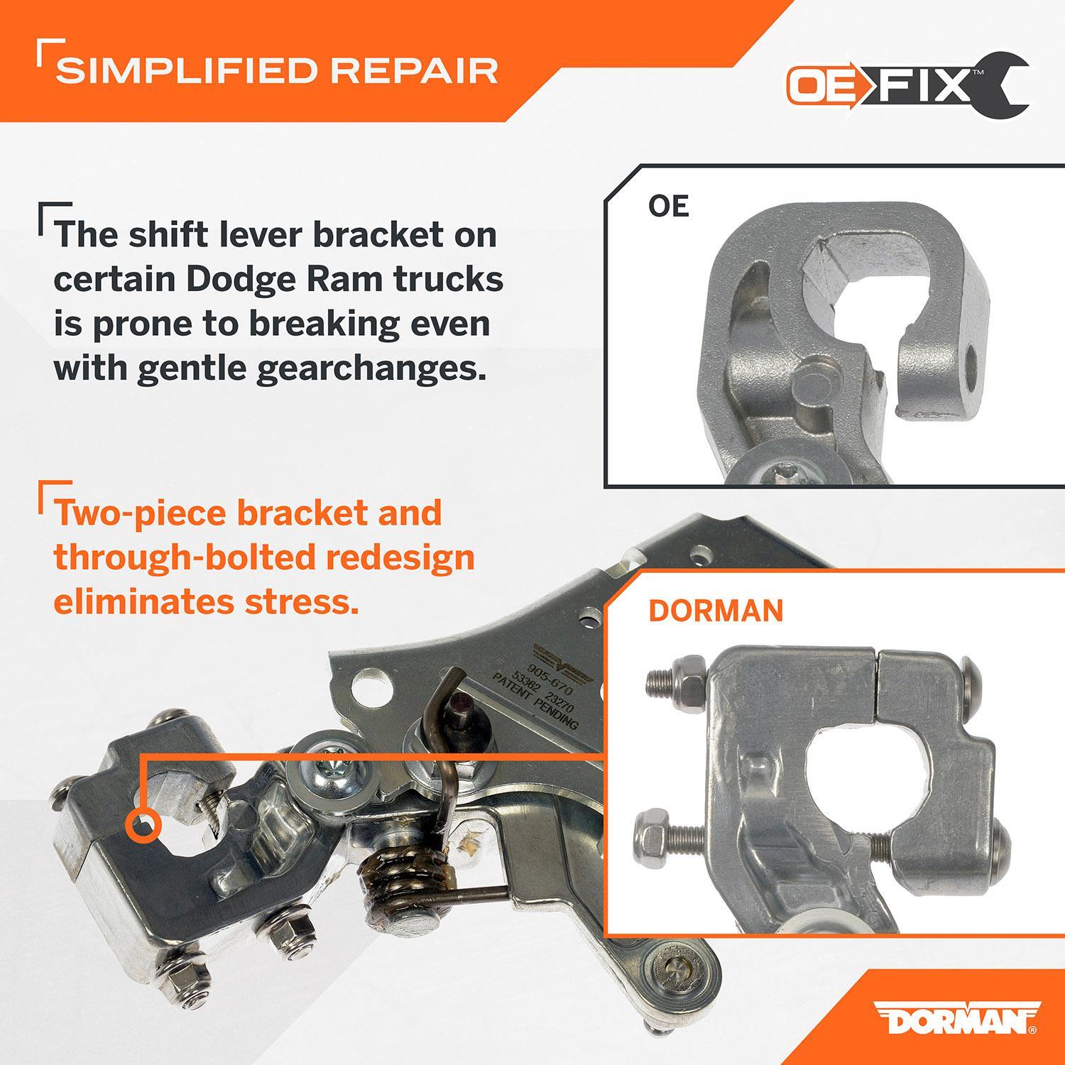 Dorman - OE Solutions Automatic Transmission Shift Lever Bracket 905-670