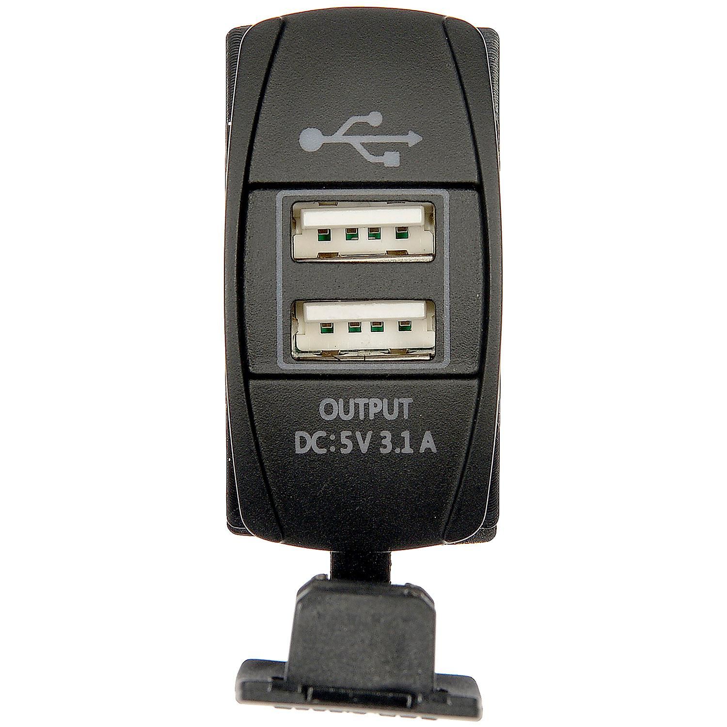 Dorman - Conduct-Tite Conduct-Tite Weatherproof USB Rocker Switch