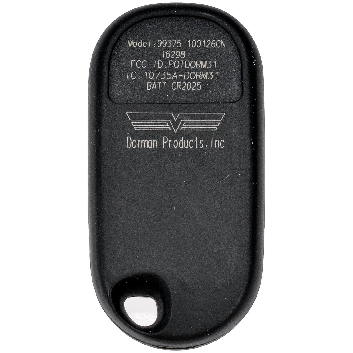 Dorman Keyless Entry Transmitter 99375
