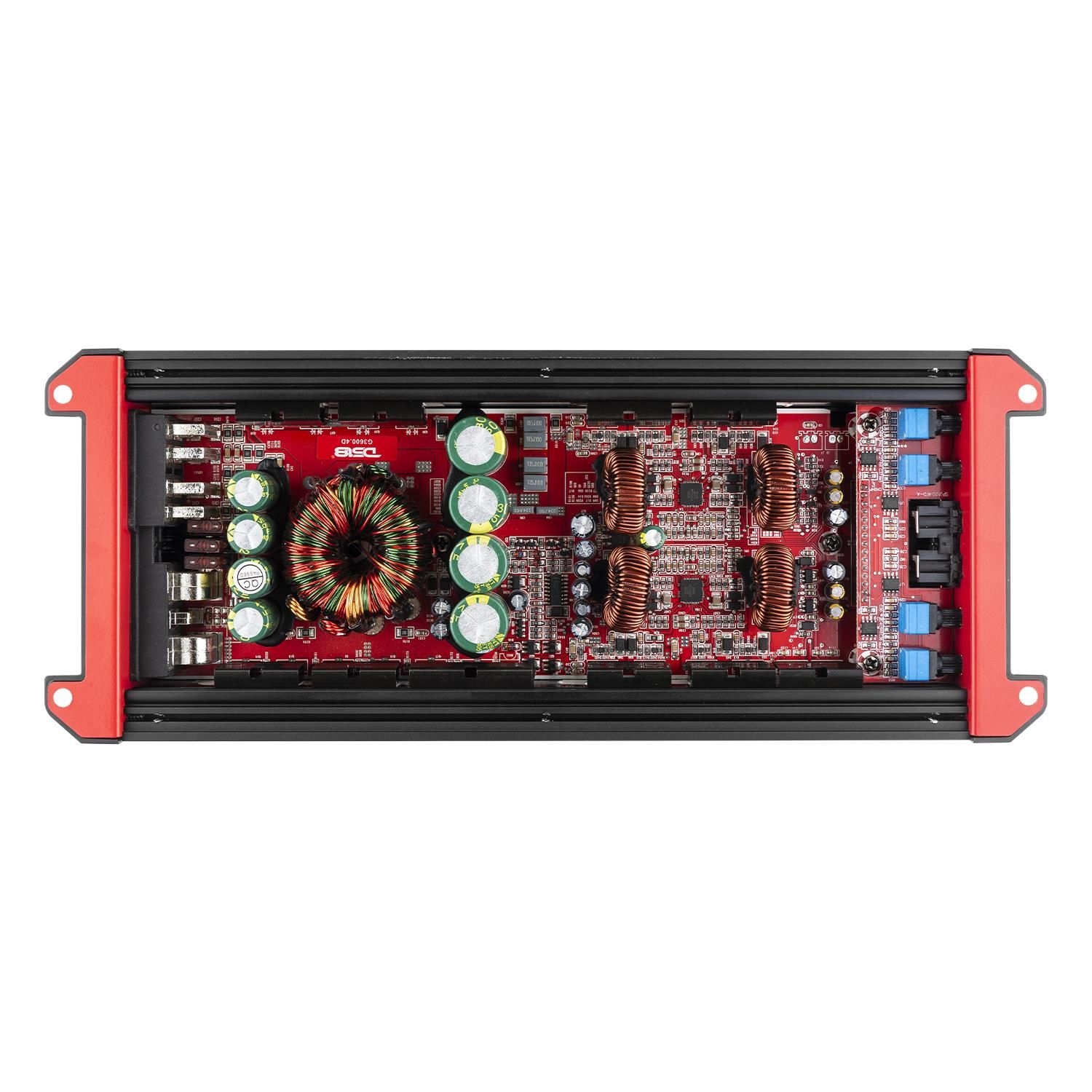 DS18 4 x 300 Watts RMS 4-Ohms GEN-X Full-Range Class D 4-Channel Amplifier