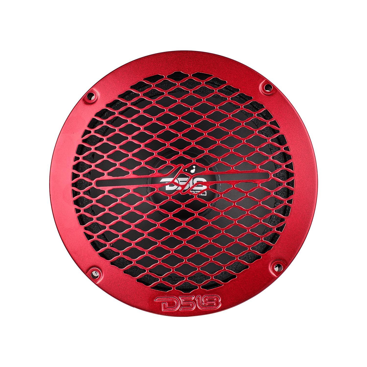 DS18 Red 6.5in Universal Shallow Speaker Grill