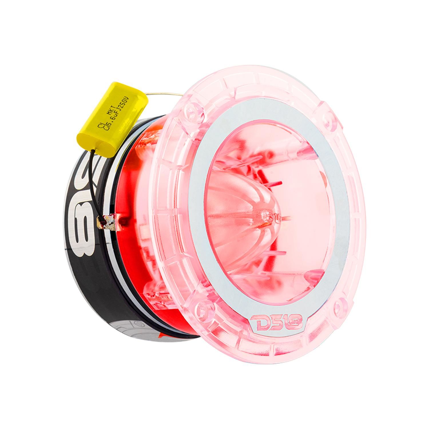 DS18 4.5in Super Bullet Tweeter 280 Watts 1.75in Titanium 4 Ohm Vc with RGB LED Lights