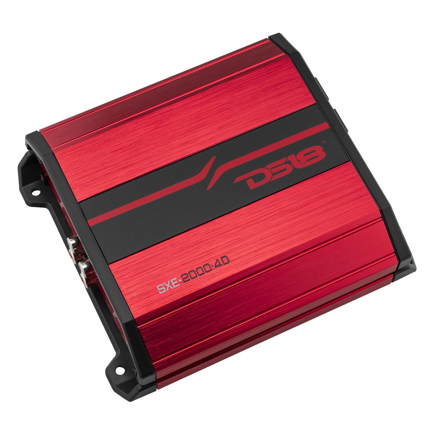 DS18 Red 4 x 150 Watts RMS 4-Ohms SXE 4-Channel Class D Amplifier