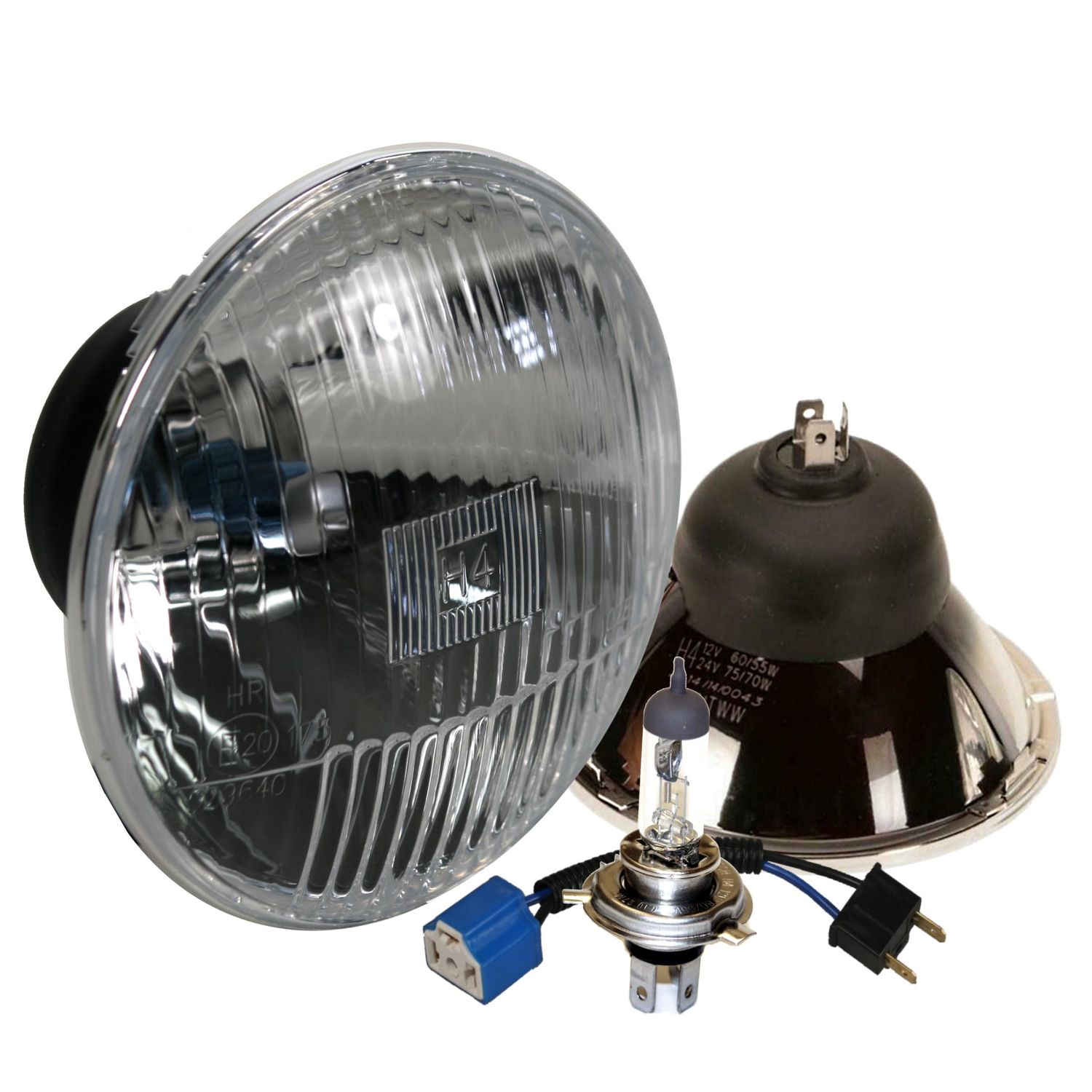 Delta Light 7in DOT Compliant Halogen Headlight 1 Pair