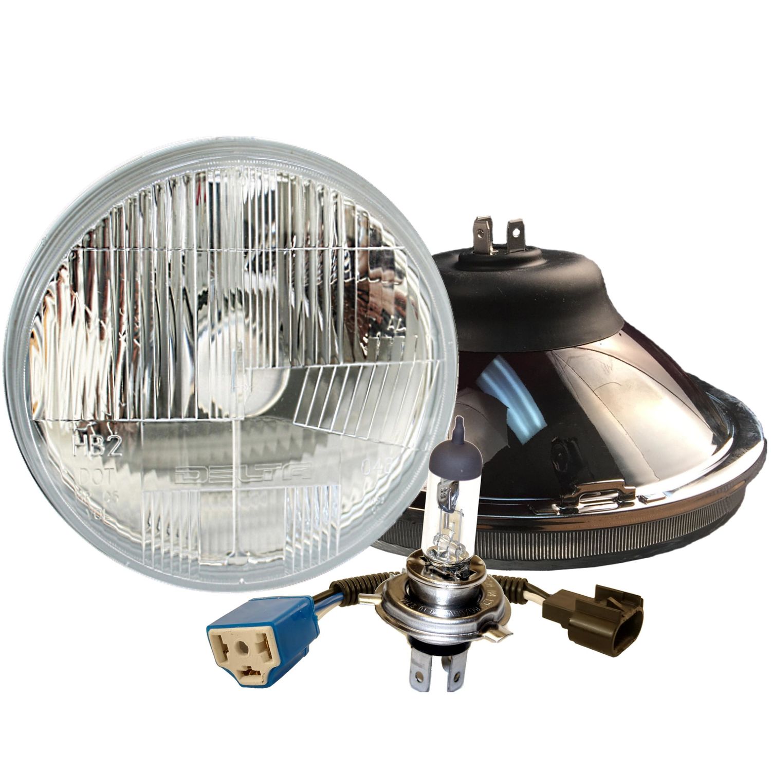 Delta Light DOT Compliant Halogen Headlights 1 Pair