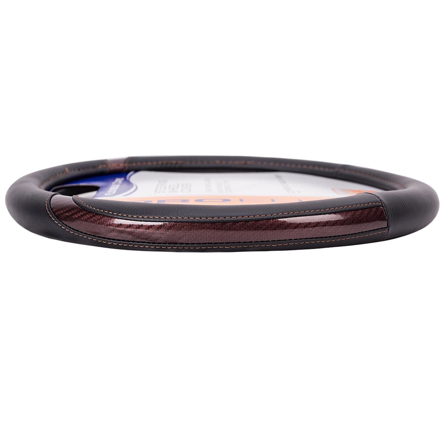 ProElite Copper and Carbon Fiber Steering Wheel Cover at AutoZone
