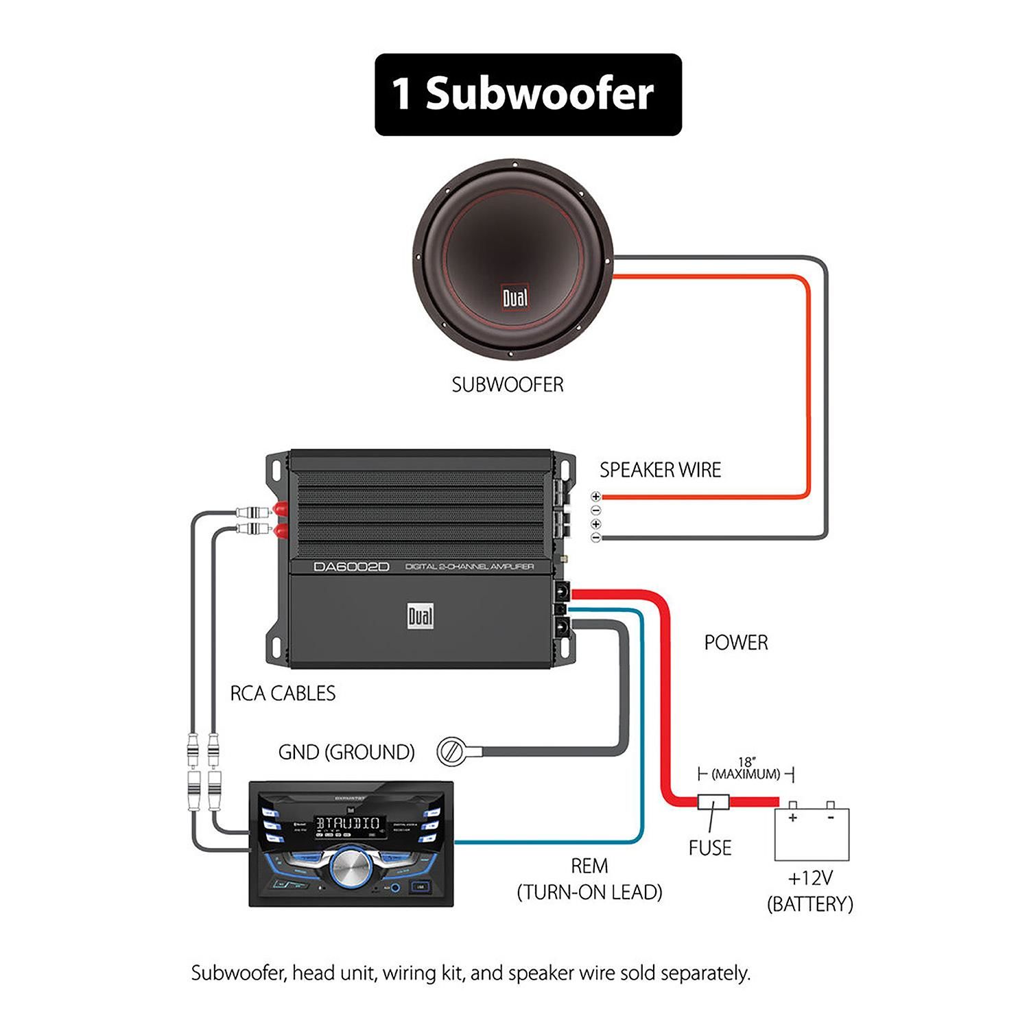 Dual Electronics 2 Channel Class D Digital Amplifier