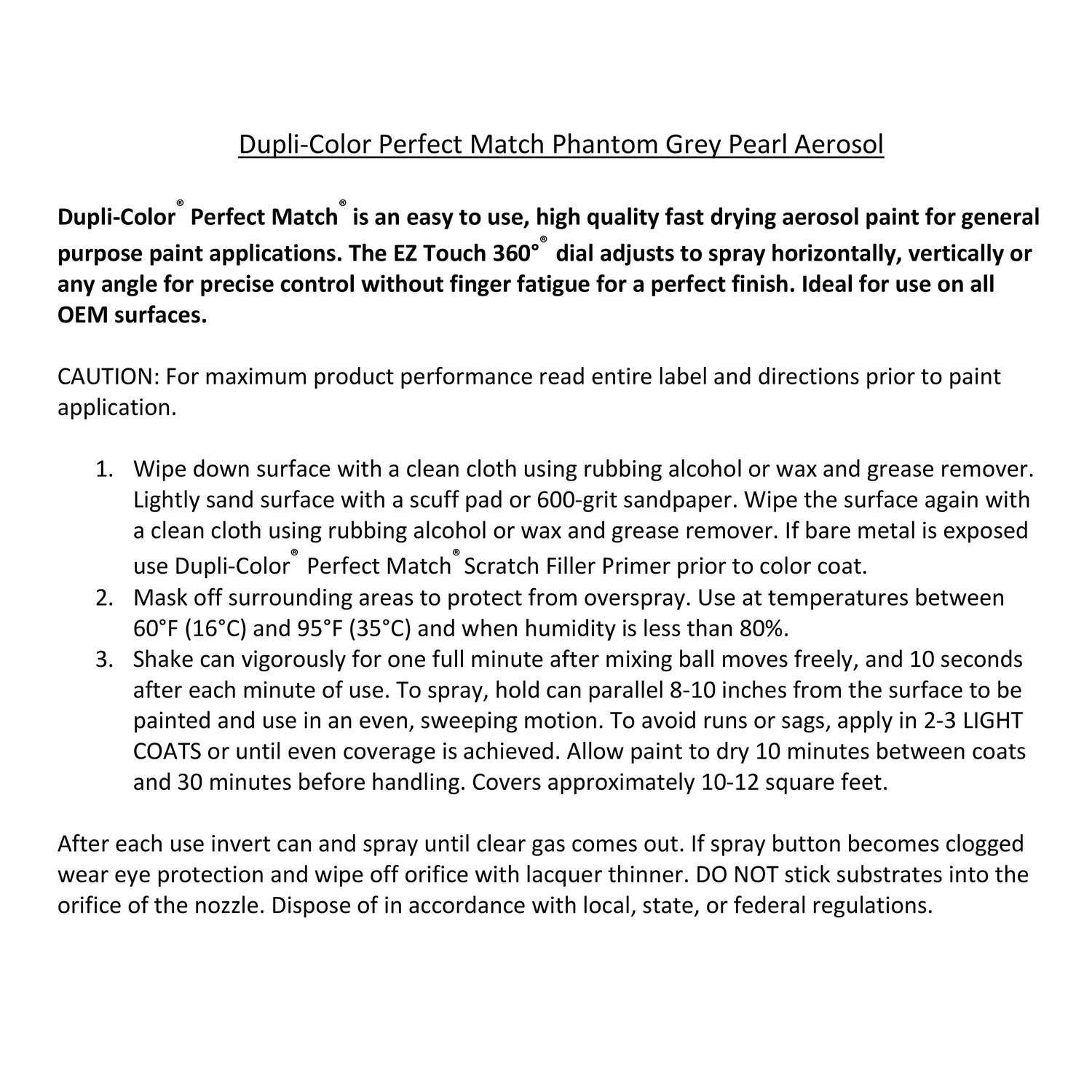 Dupli-Color Phantom Grey Pearl Paint