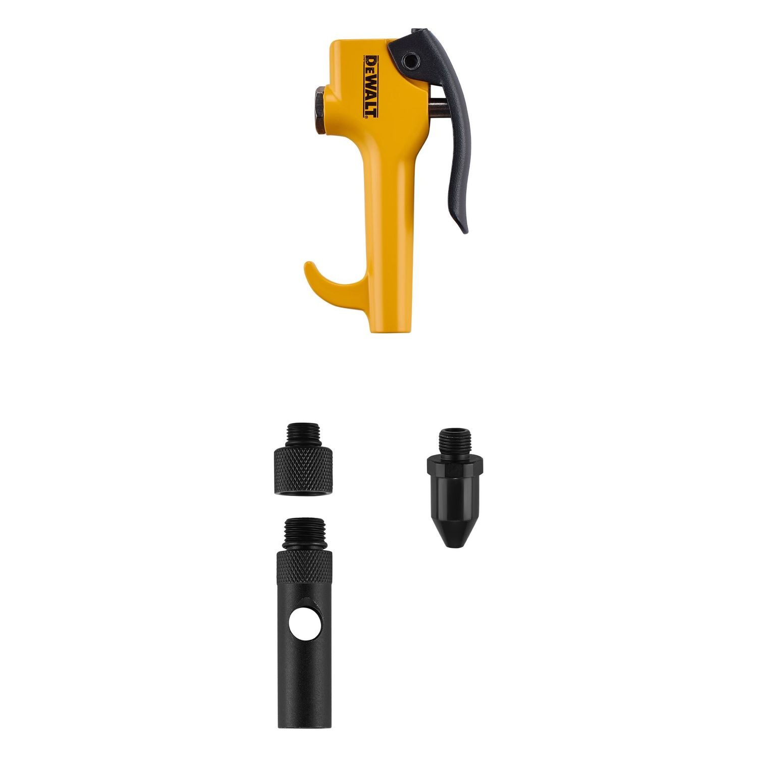 Dewalt 1/4in Lever Style Blow Gun with 2in to 4in Extension