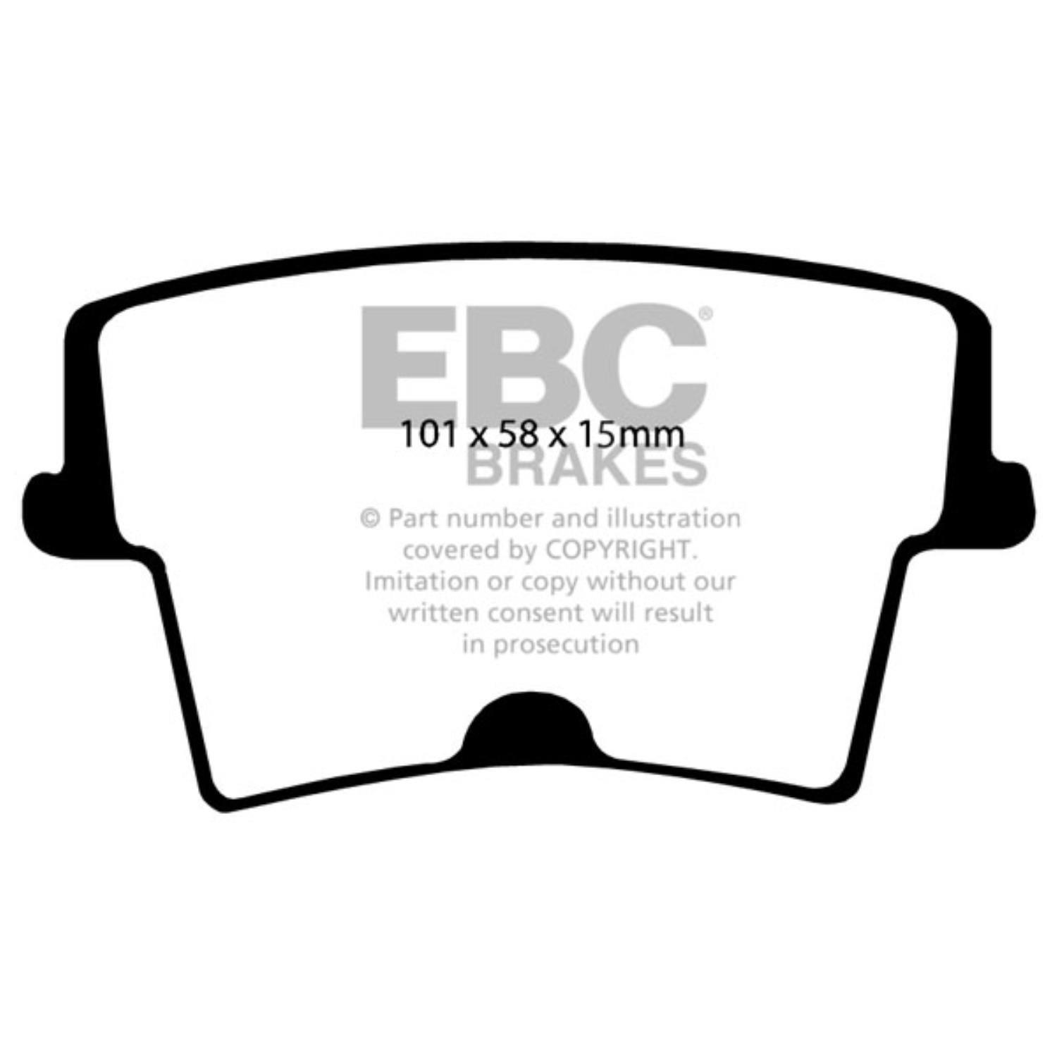 EBC Brakes Organic Disc Brake Pad Set DP317222C