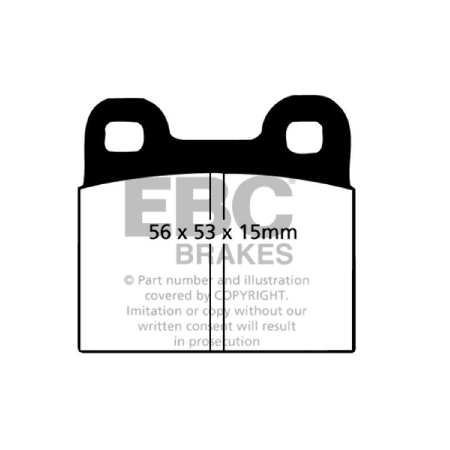 EBC Brakes Organic Disc Brake Pad Set DP4105R
