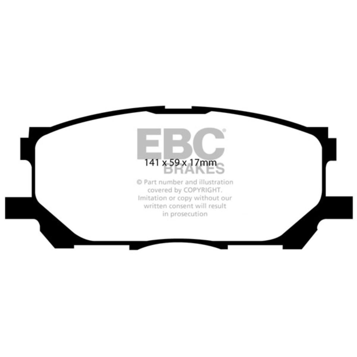 EBC Brakes Organic Disc Brake Pad Set DP41681R