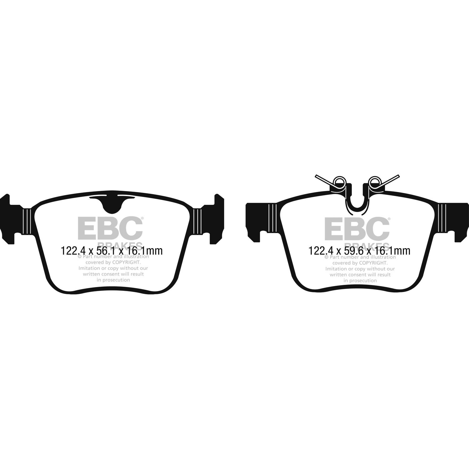 EBC Brakes Organic Disc Brake Pad Set DP42246R