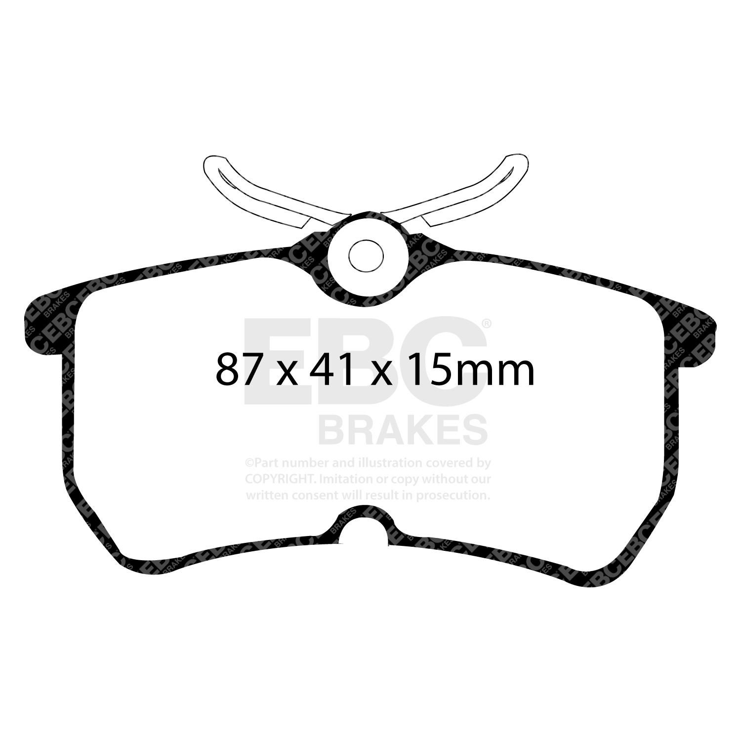 EBC Brakes Organic Disc Brake Pad Set DP51218NDX