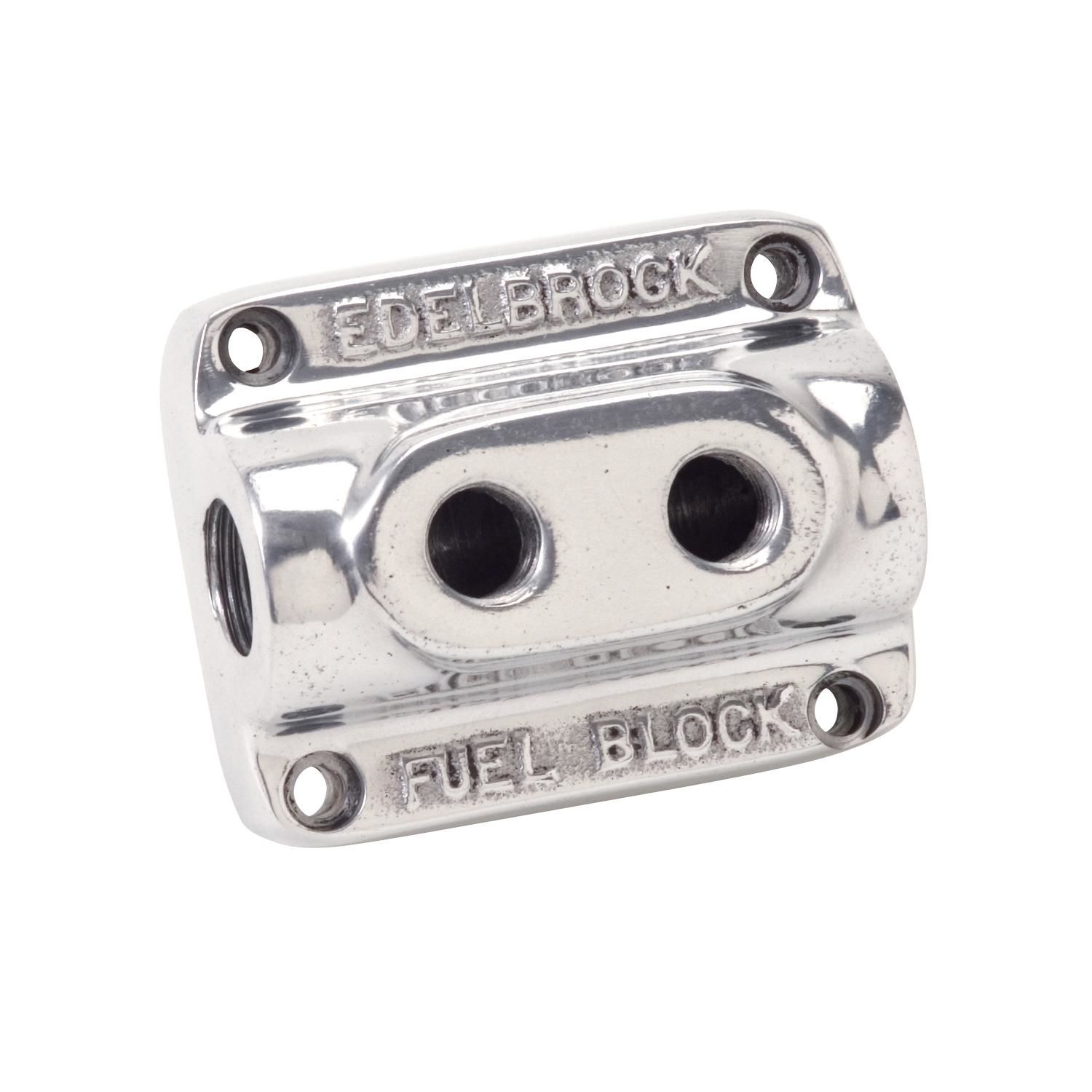 Edelbrock Polished Dual Outlet Fuel Distribution Block